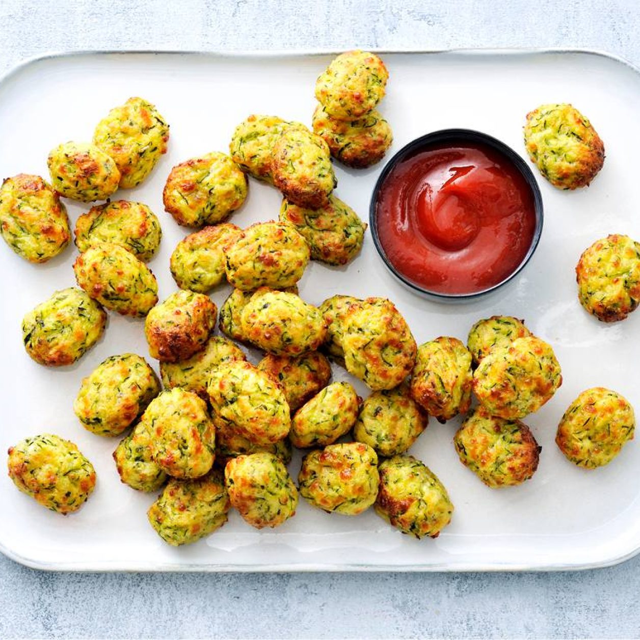 Cheesy Zucchini Tots | Savory