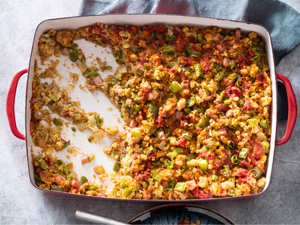 Cajun Cornbread Stuffing | Savory