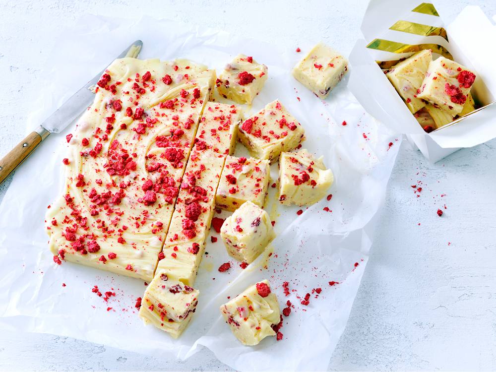 Raspberry–White Chocolate Fudge | Savory