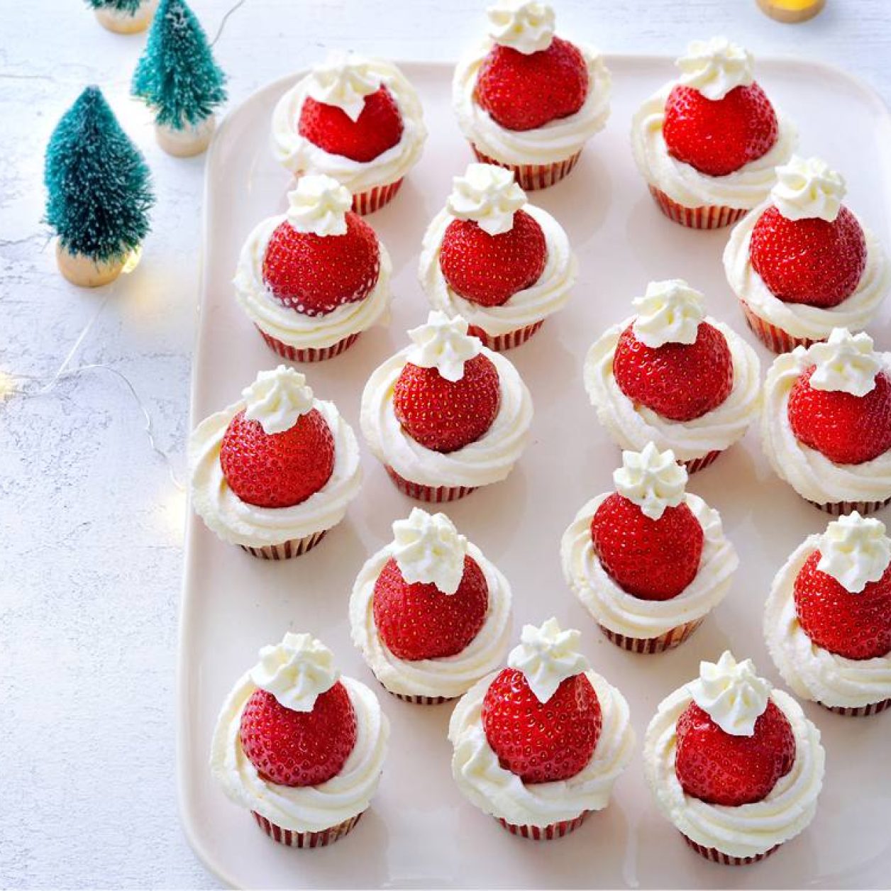 Mini Santa Hat Cheesecakes | Savory