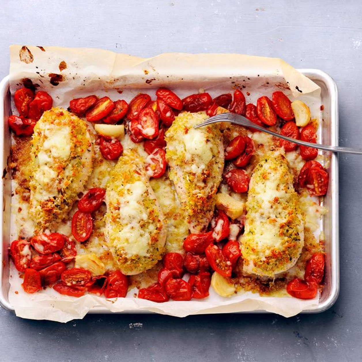 Sheet Pan Roasted Chicken Parm | Savory