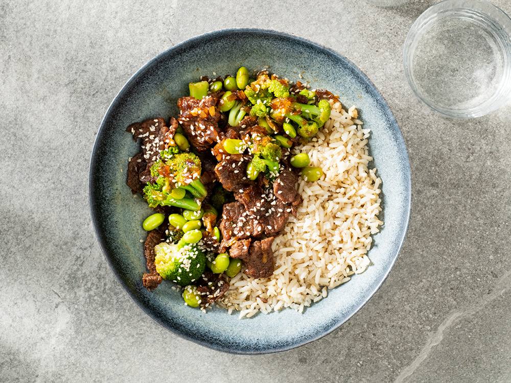 Sesame Beef Rice Bowl | Savory