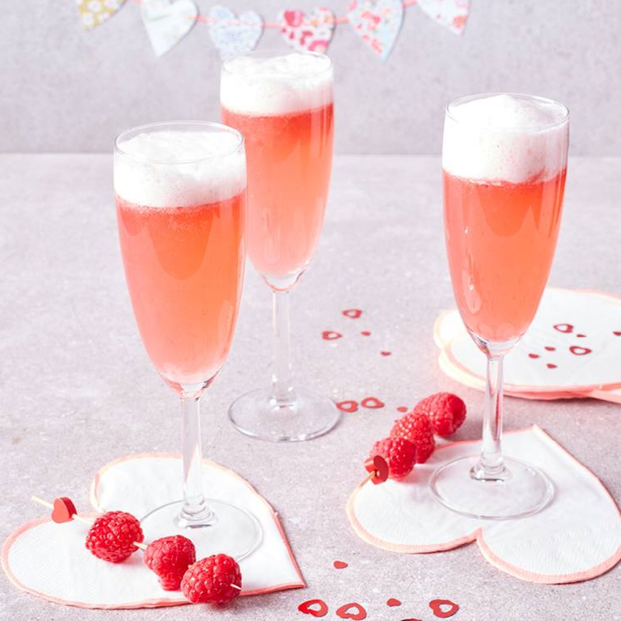 Raspberry Bellinis | Savory