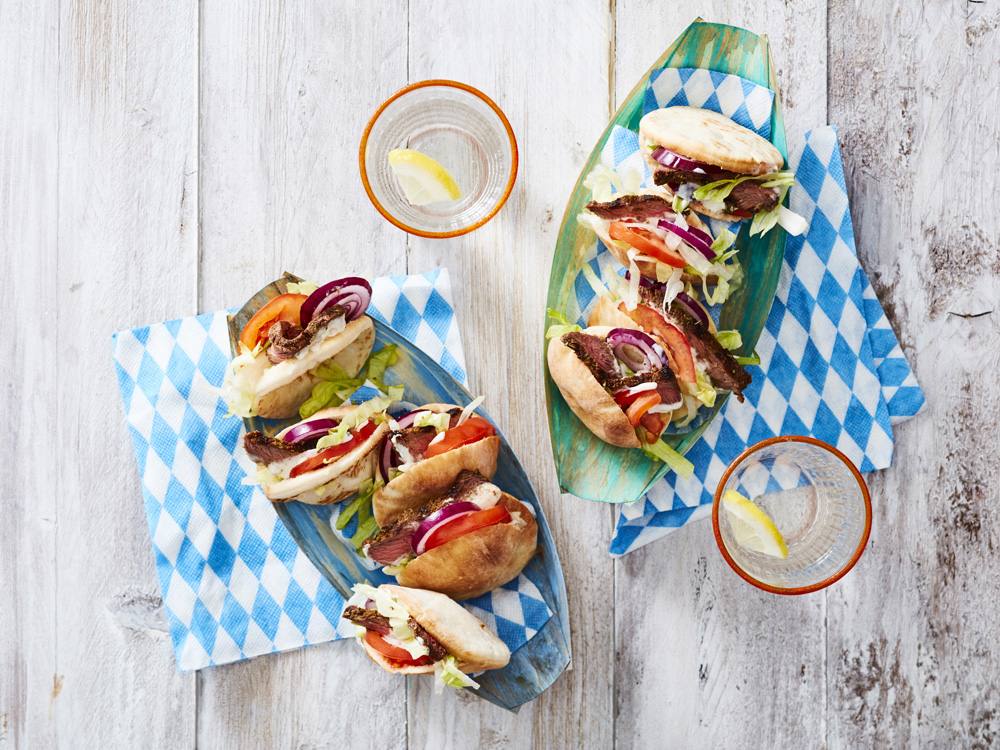 Mini Grilled Steak Gyros | Savory