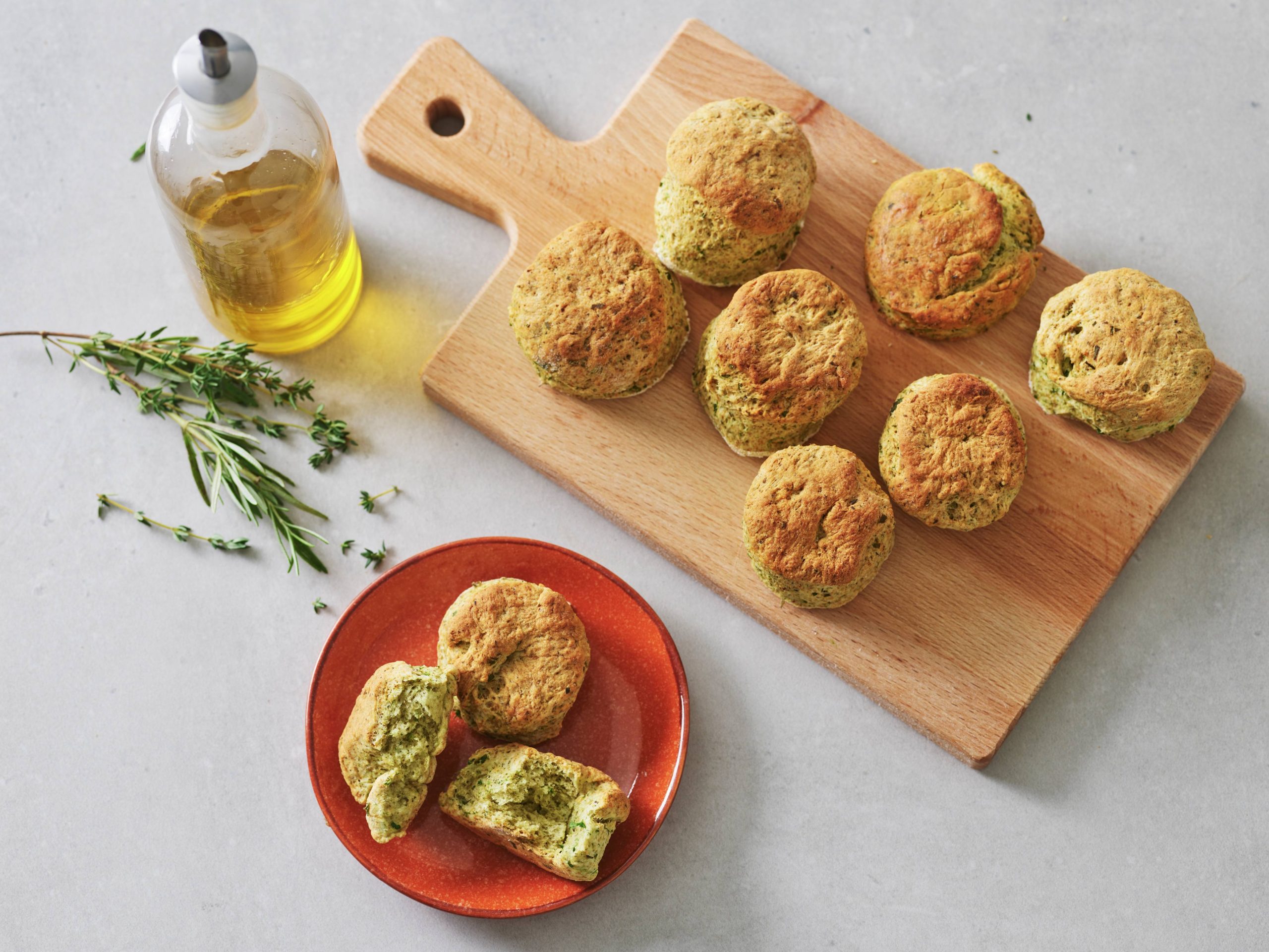 Easy Olive Oil and Herb Biscuits | Savory