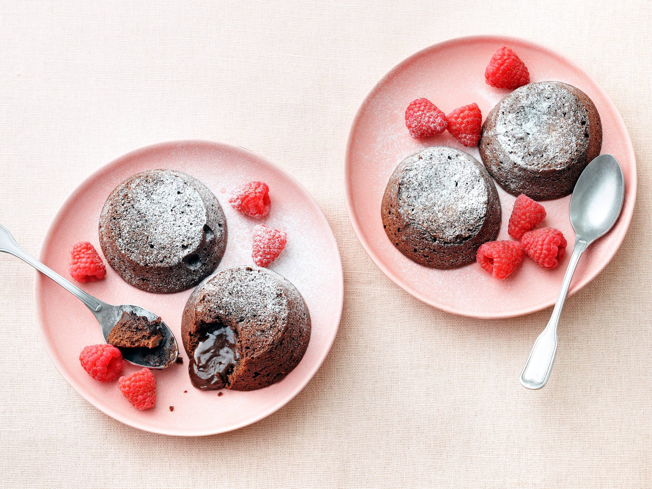 Chocolate Lava Cakes with Raspberries | Savory