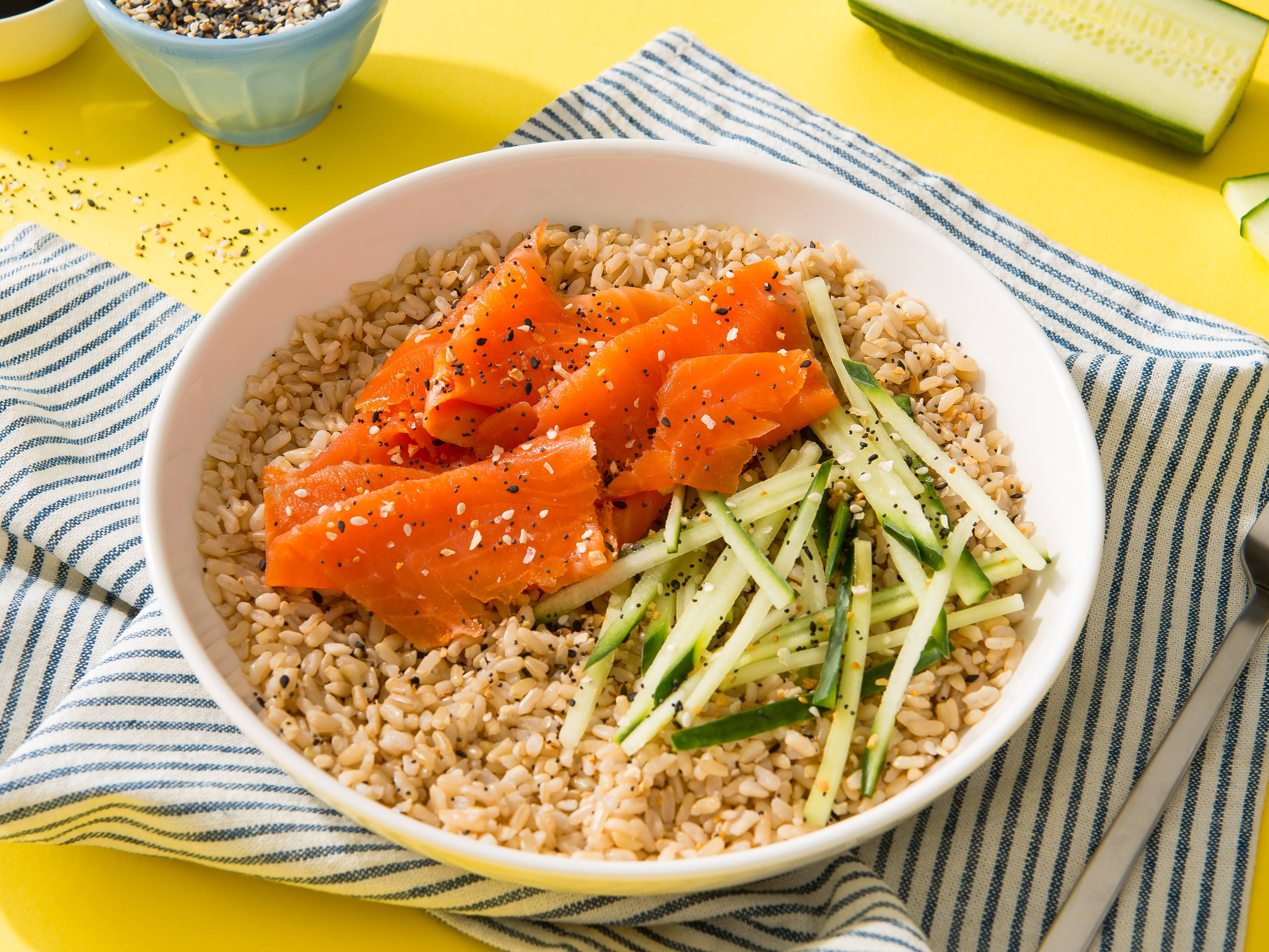 Minute® Loaded Smoked Salmon Rice Bowl | Savory