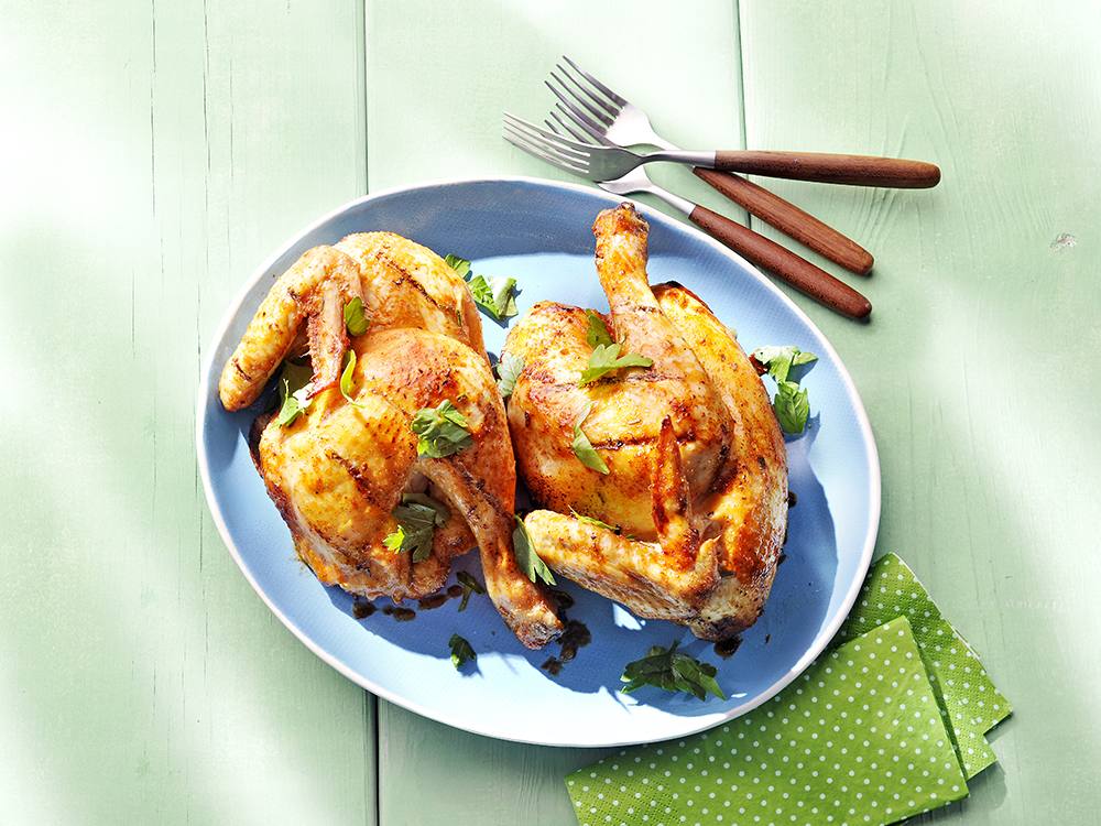 Italian Grilled Chicken Halves | Savory