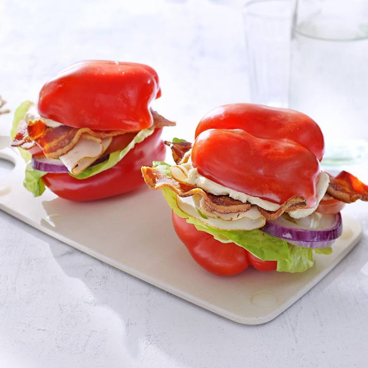 Bell Pepper Club Sandwiches | Savory
