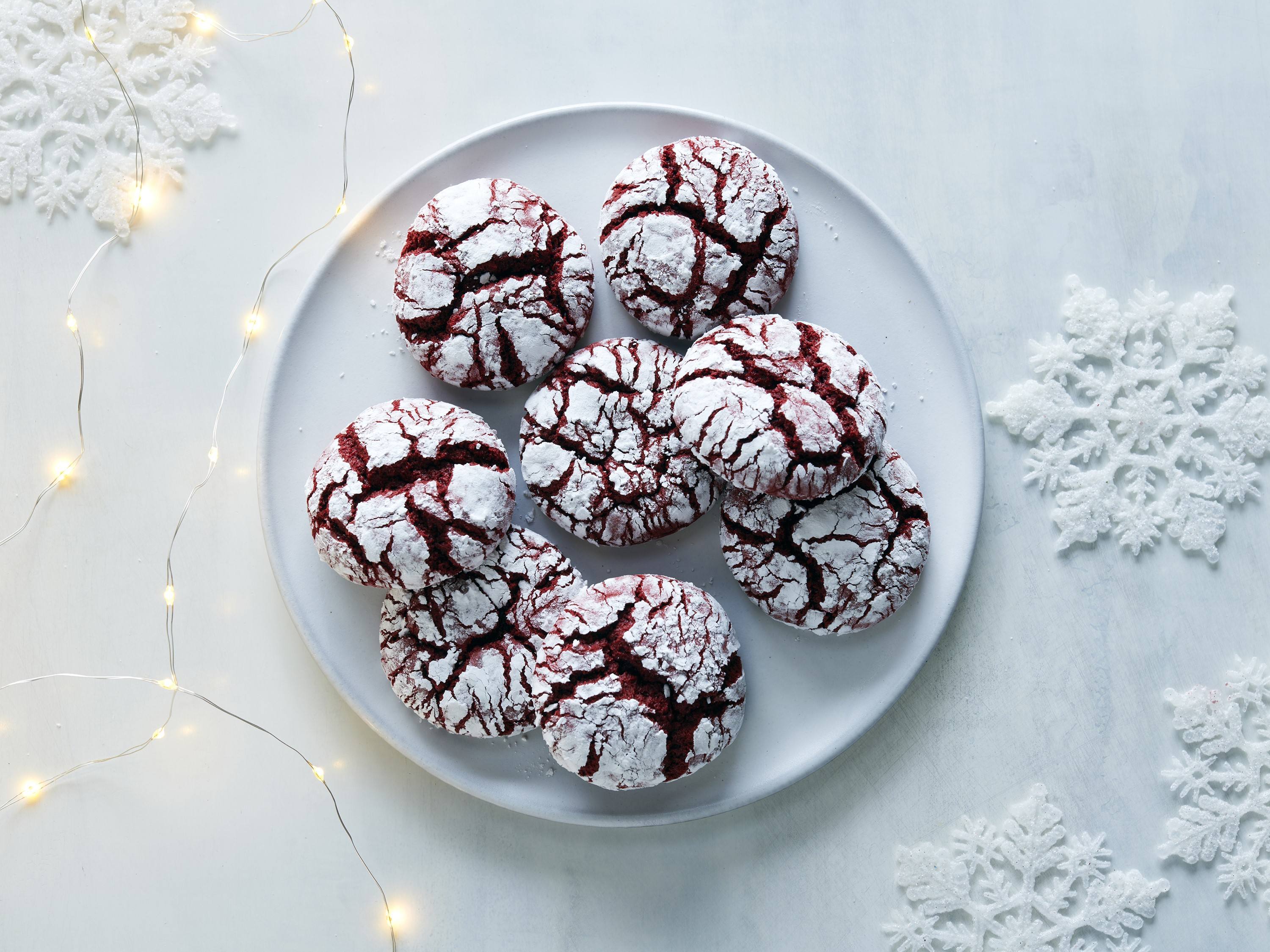 Red Velvet Crinkle Cookies | Savory