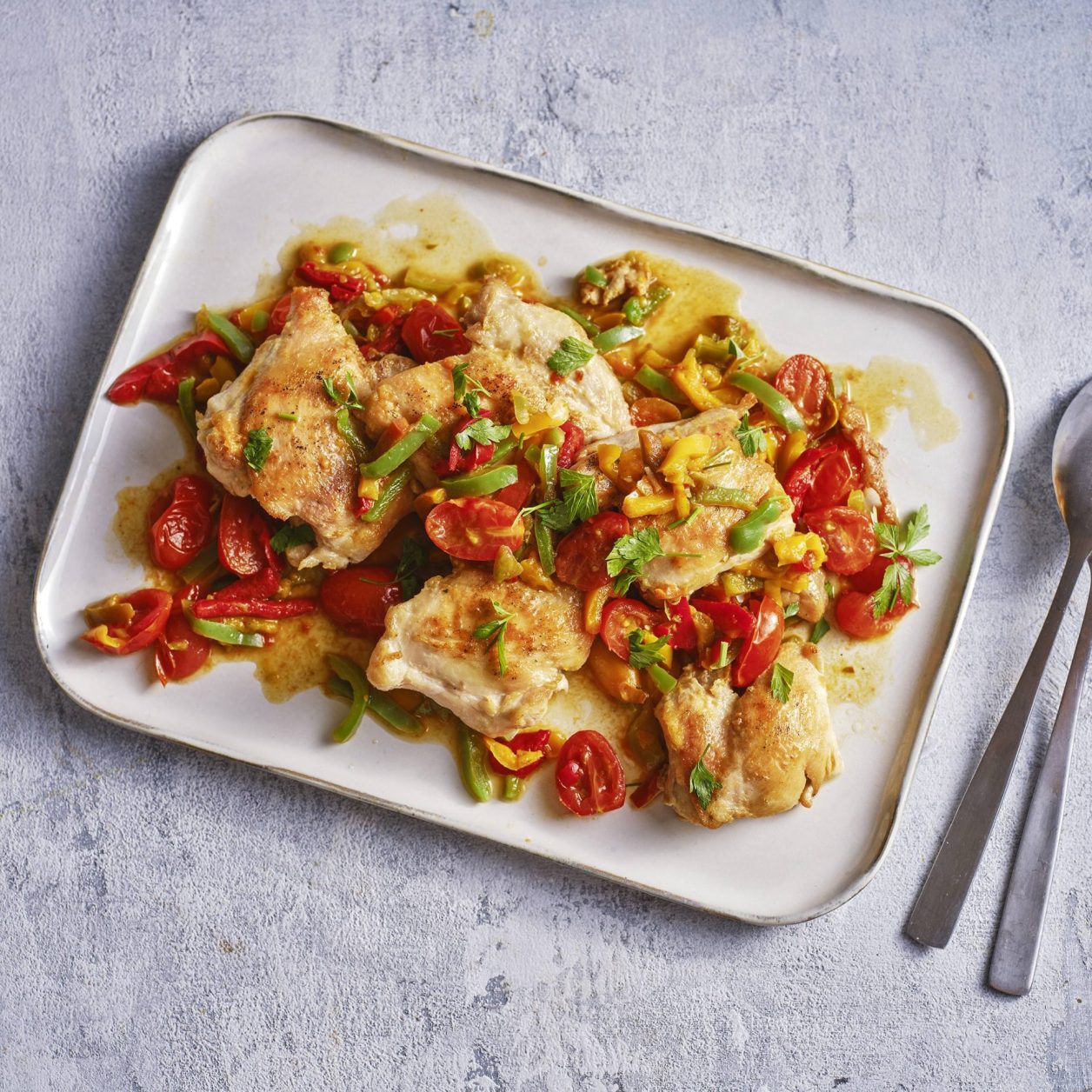 Skillet Chicken Peperonata | Savory