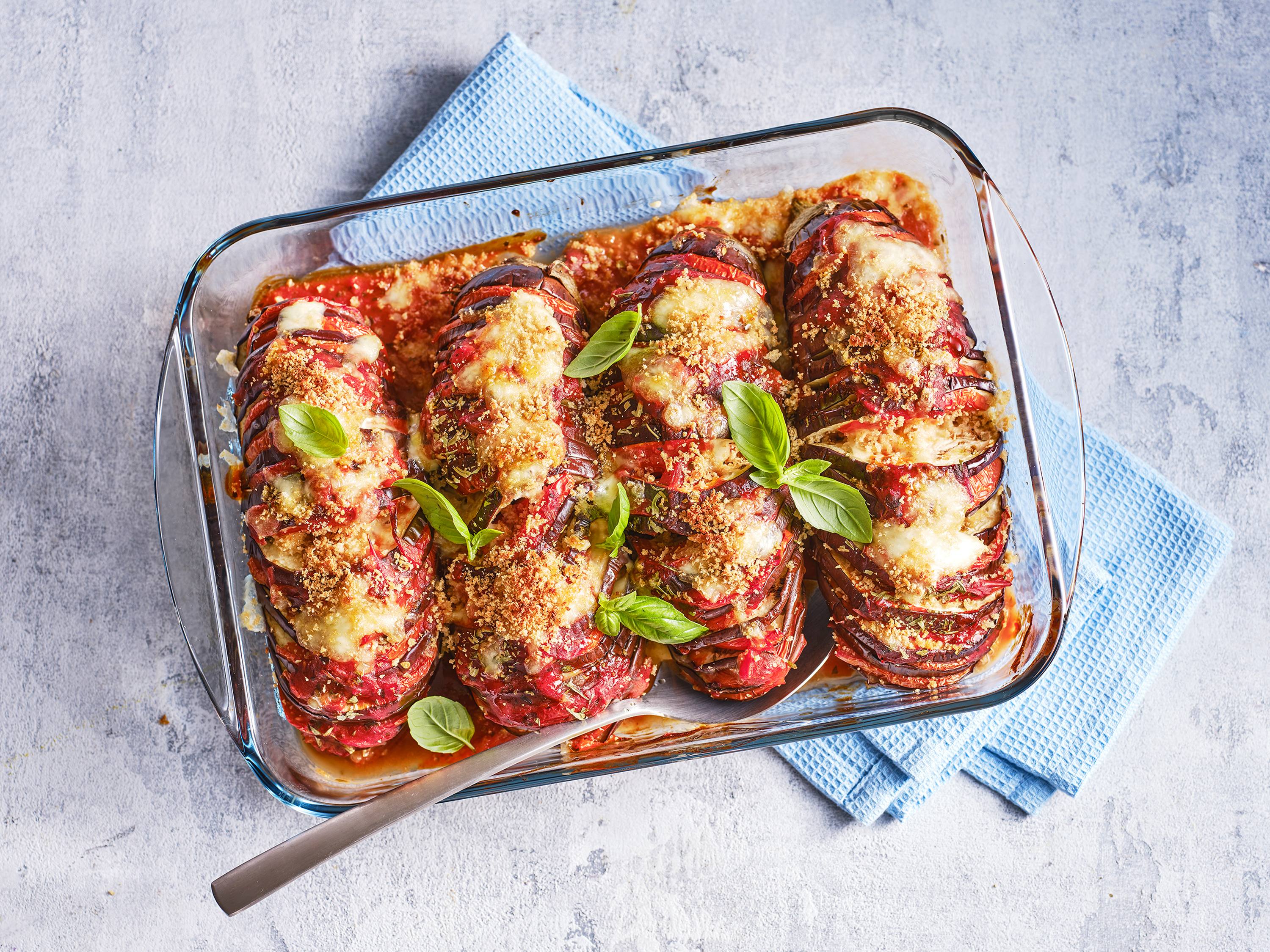 Hasselback Eggplant Parm | Savory