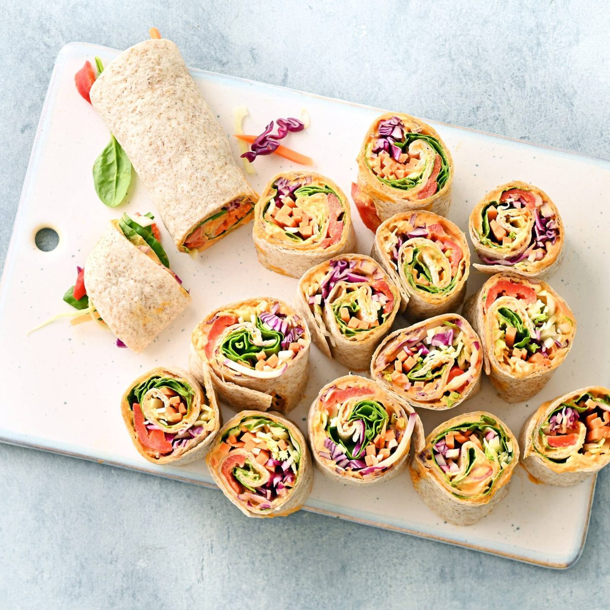 Rainbow Roll-Ups | Savory