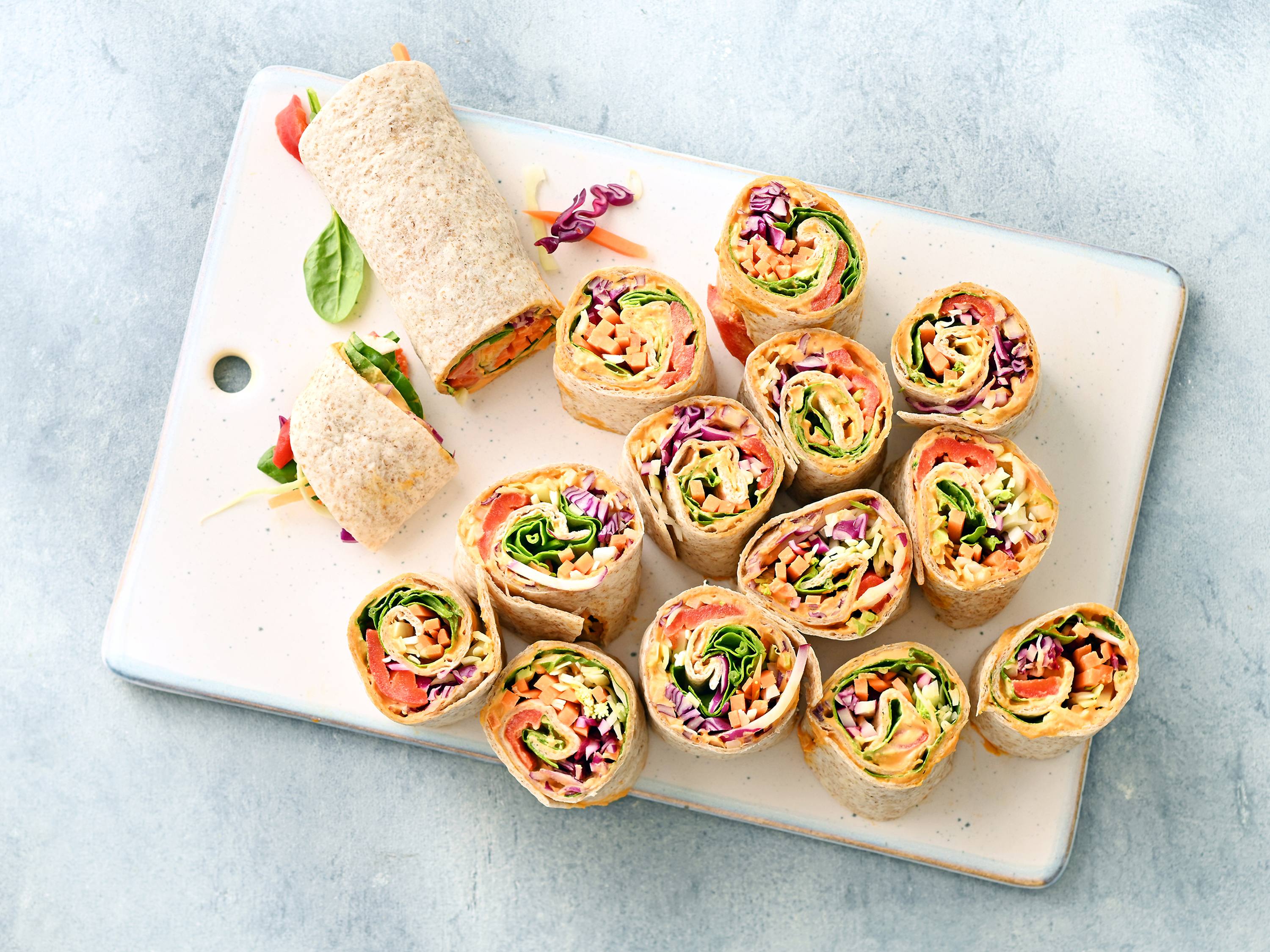 Rainbow Roll-Ups | Savory