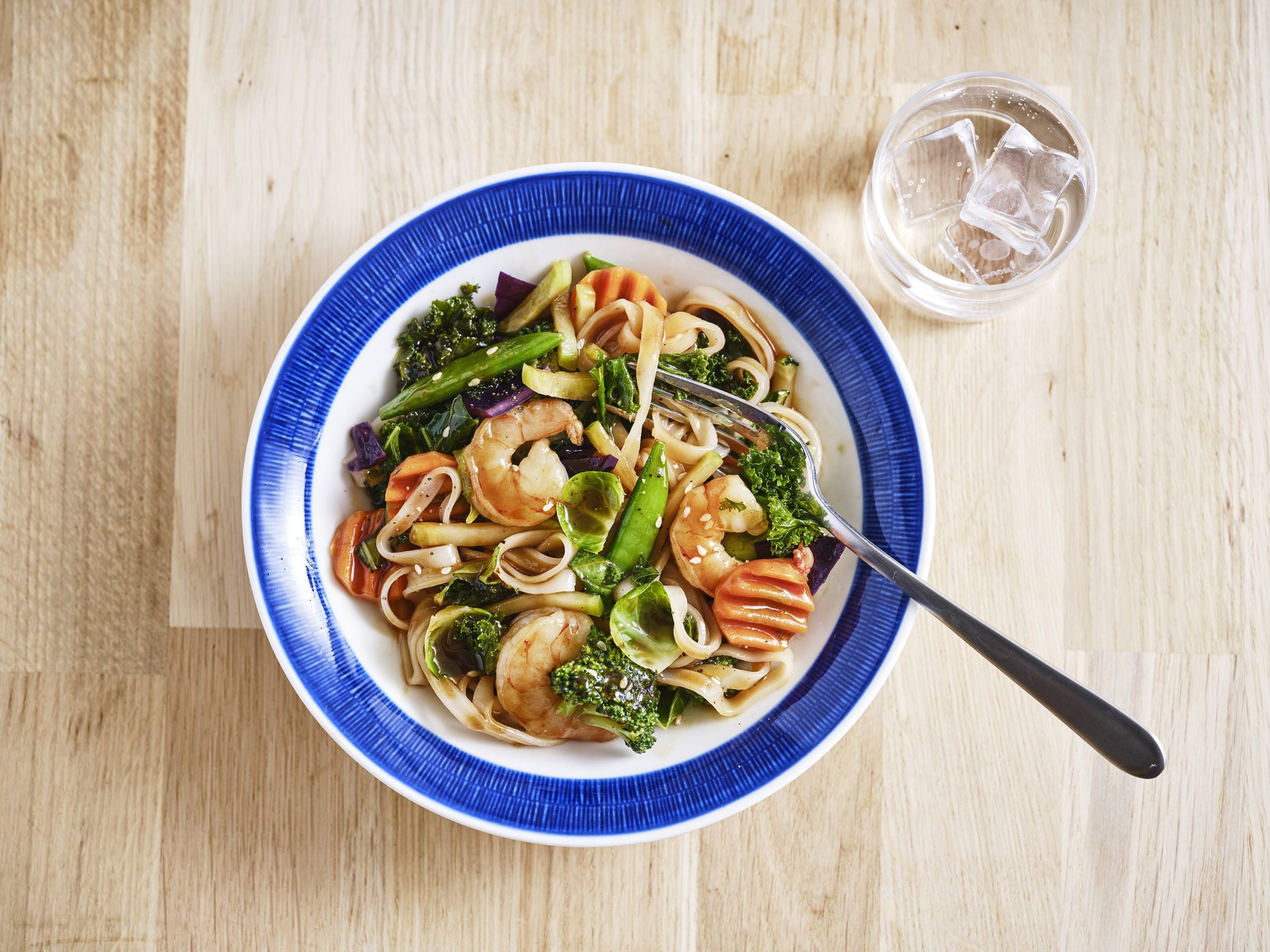 Tipsy Noodles with Shrimp | Savory