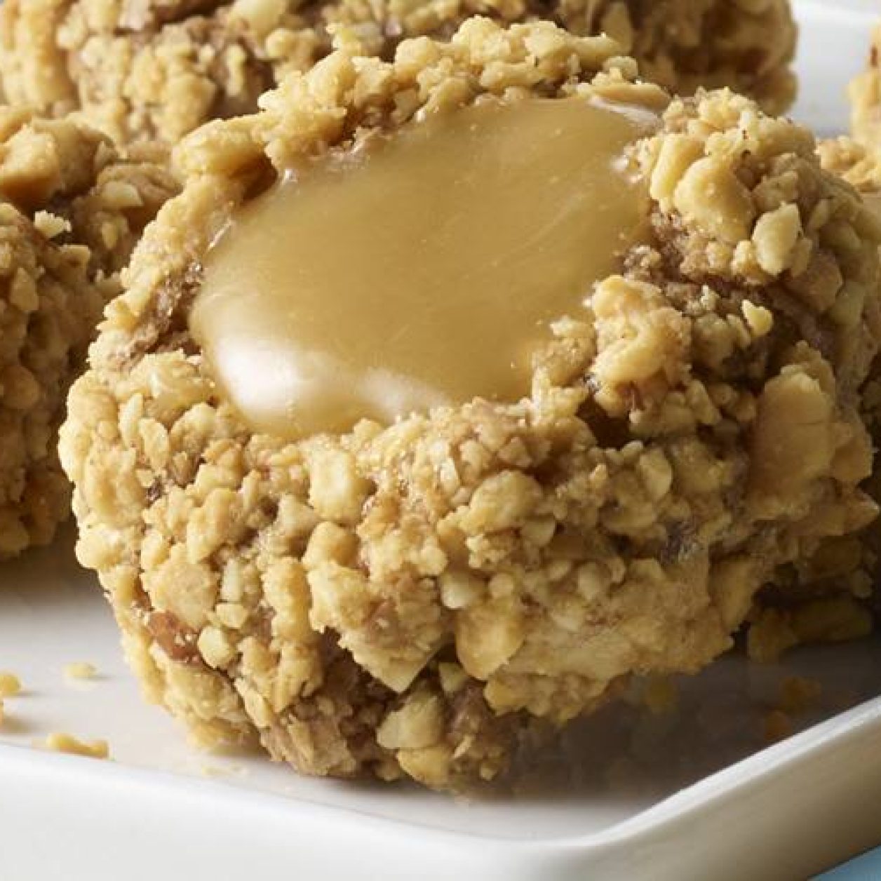 Skippy® Peanut Butter Caramel Thumbprint Cookies | Savory