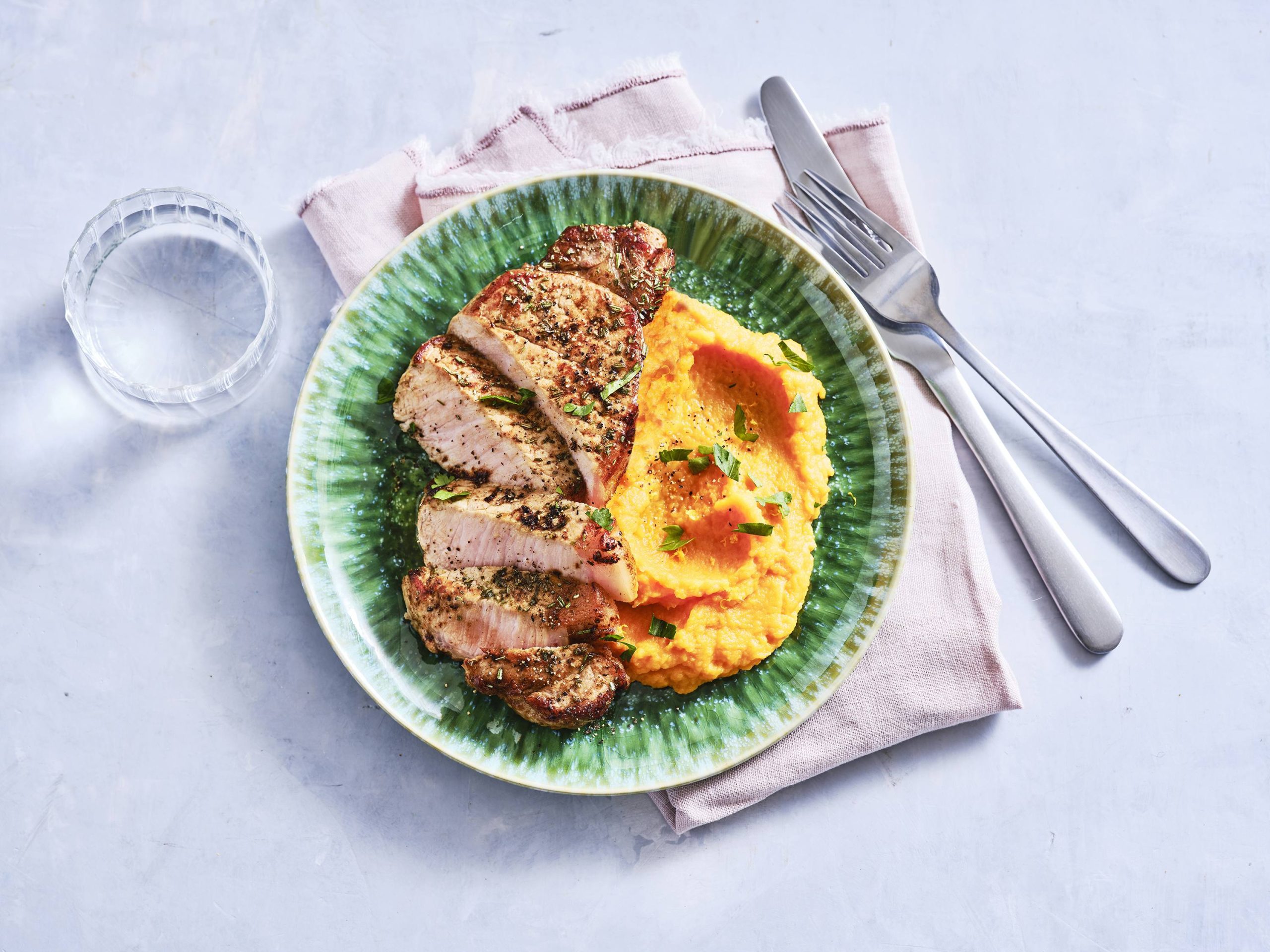 Pork Chops with Carrot Puree | Savory