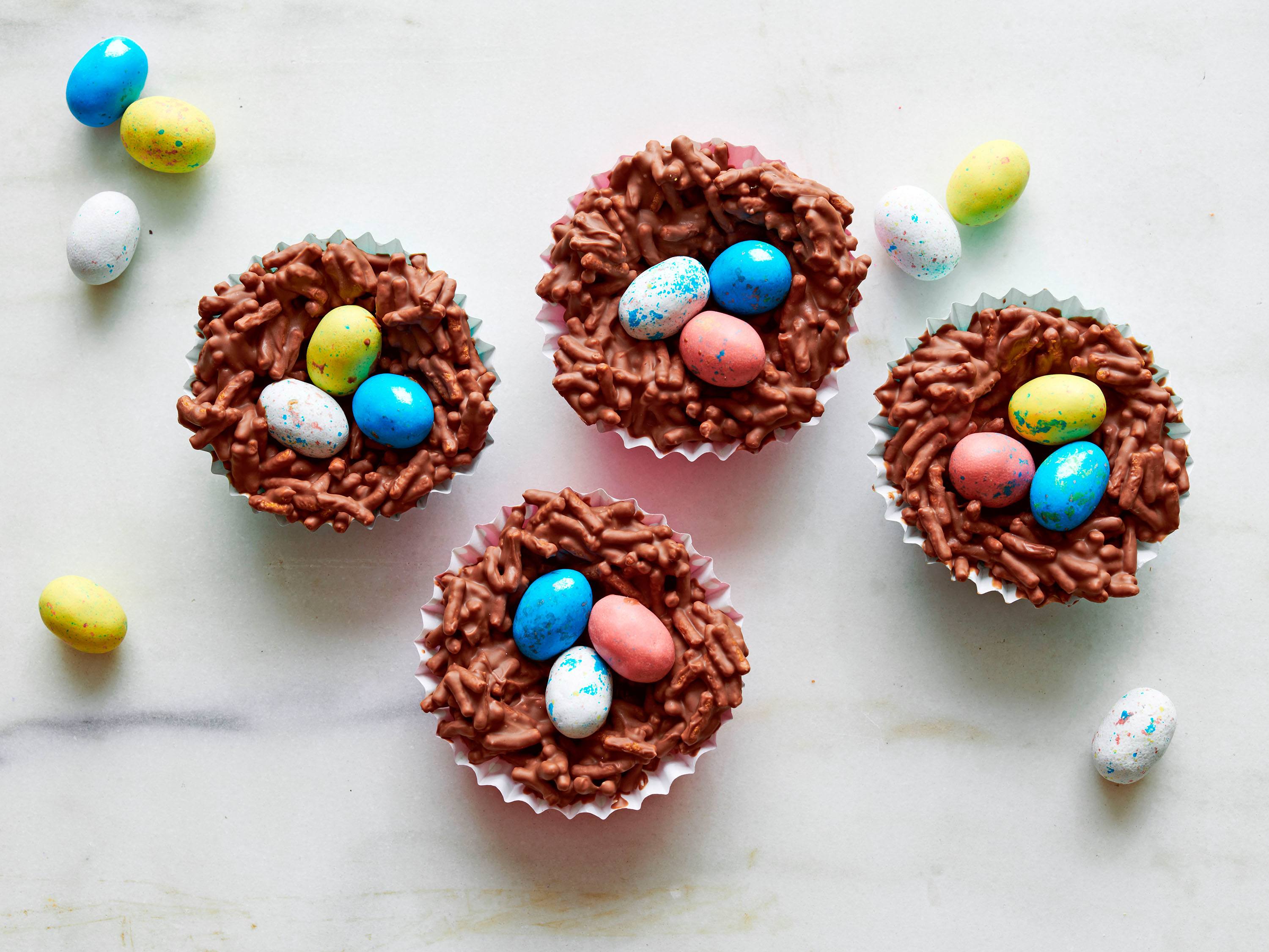 Chocolate Nests with Easter Eggs | Savory