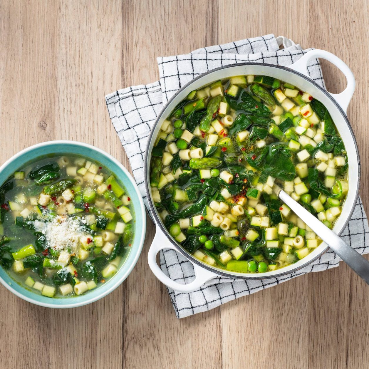 Spring Minestrone Soup with Ditalini | Savory