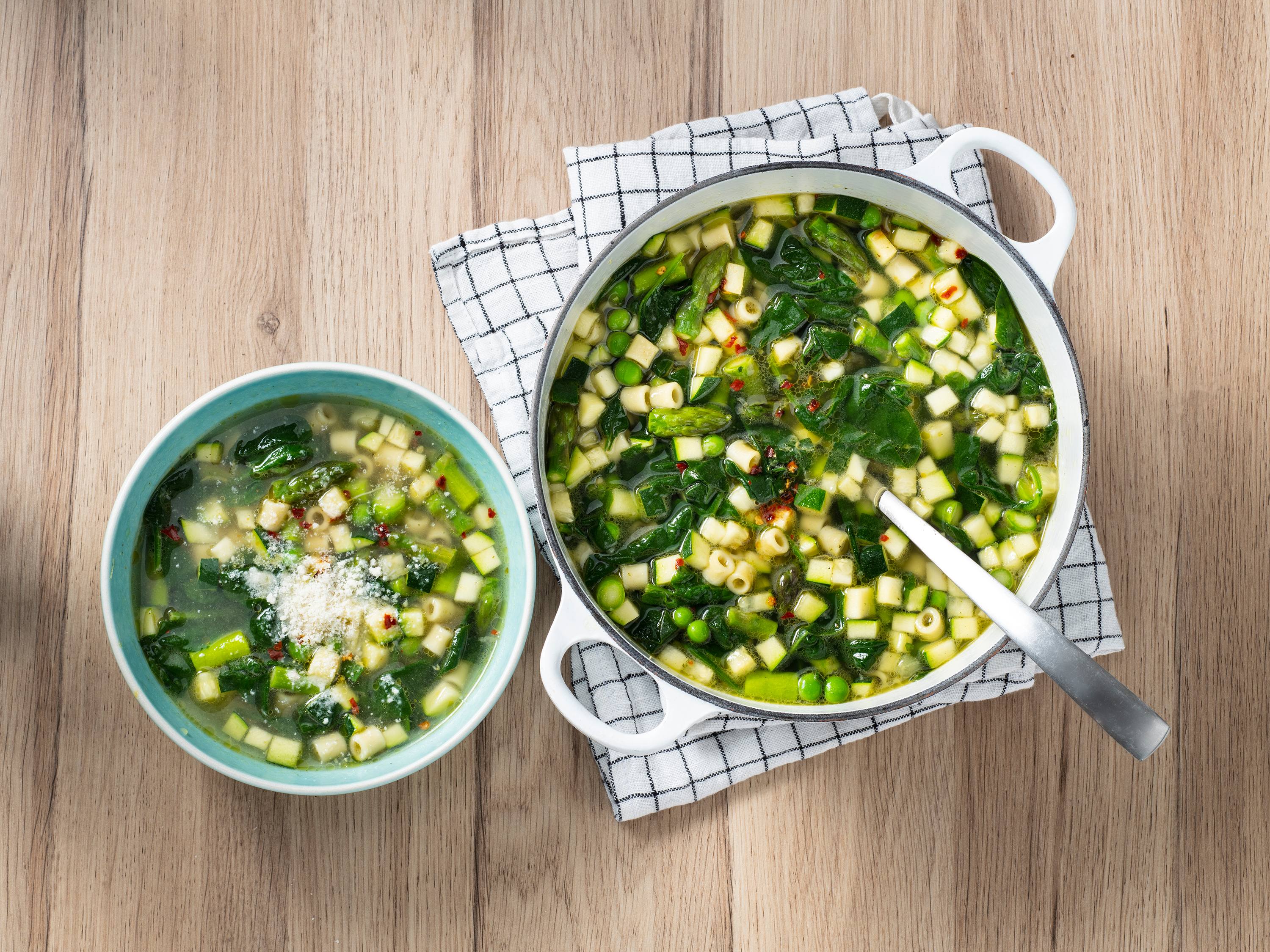 Spring Minestrone Soup with Ditalini | Savory