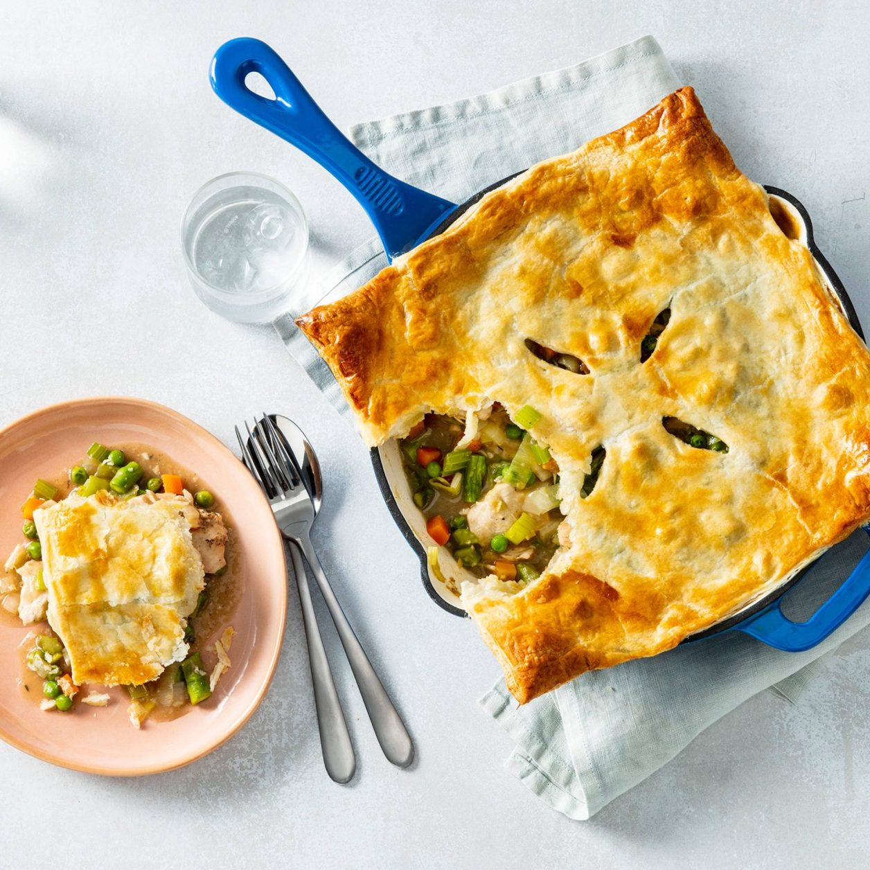 Spring Skillet Chicken Pot Pie | Savory
