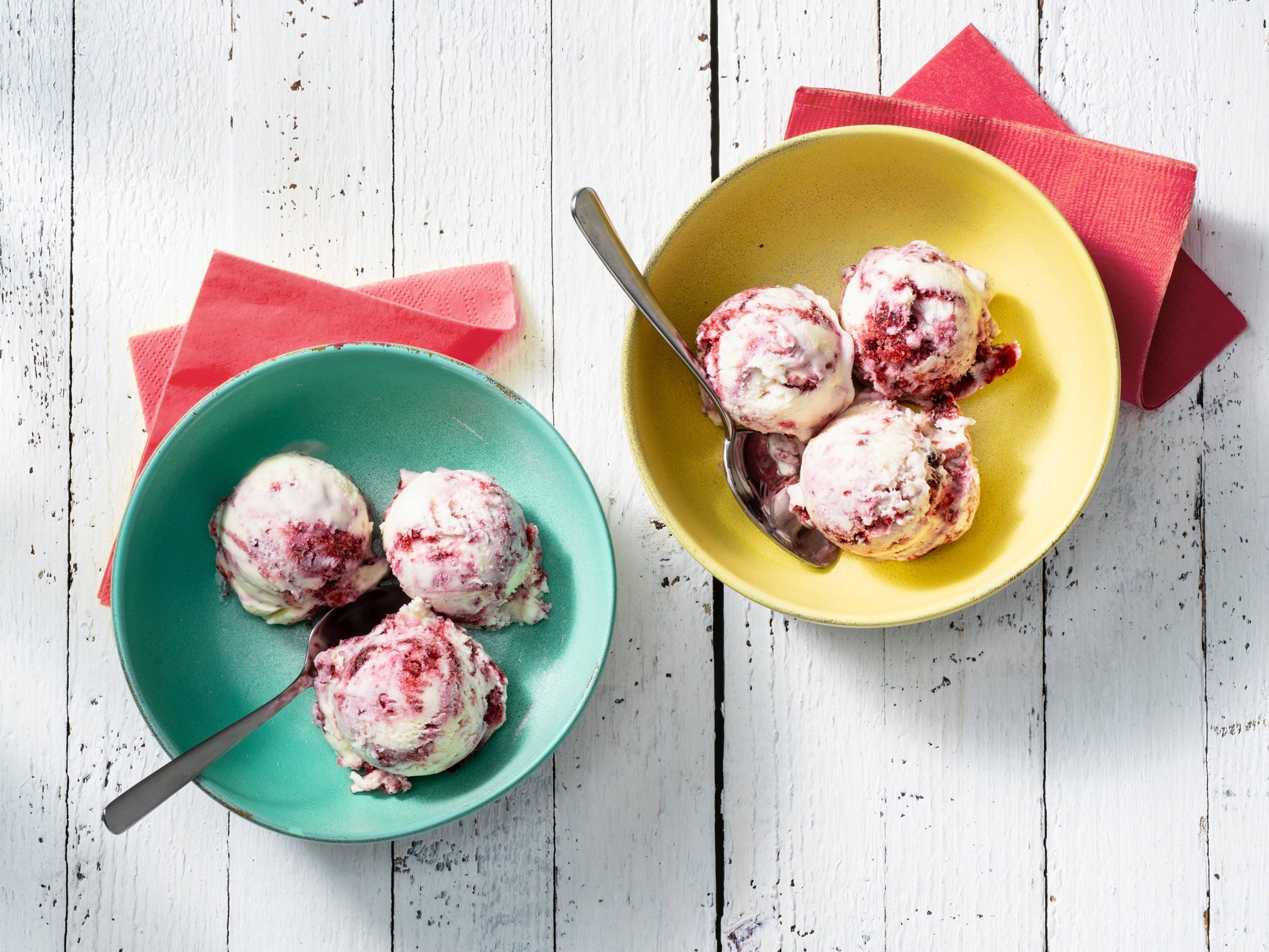 Berry Swirl No-Churn Ice Cream | Savory