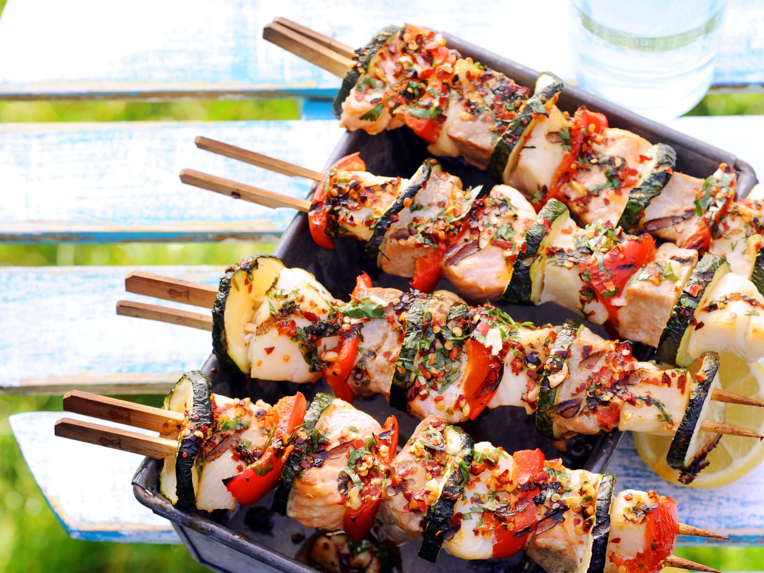 Grilled Fish Kabobs | Savory