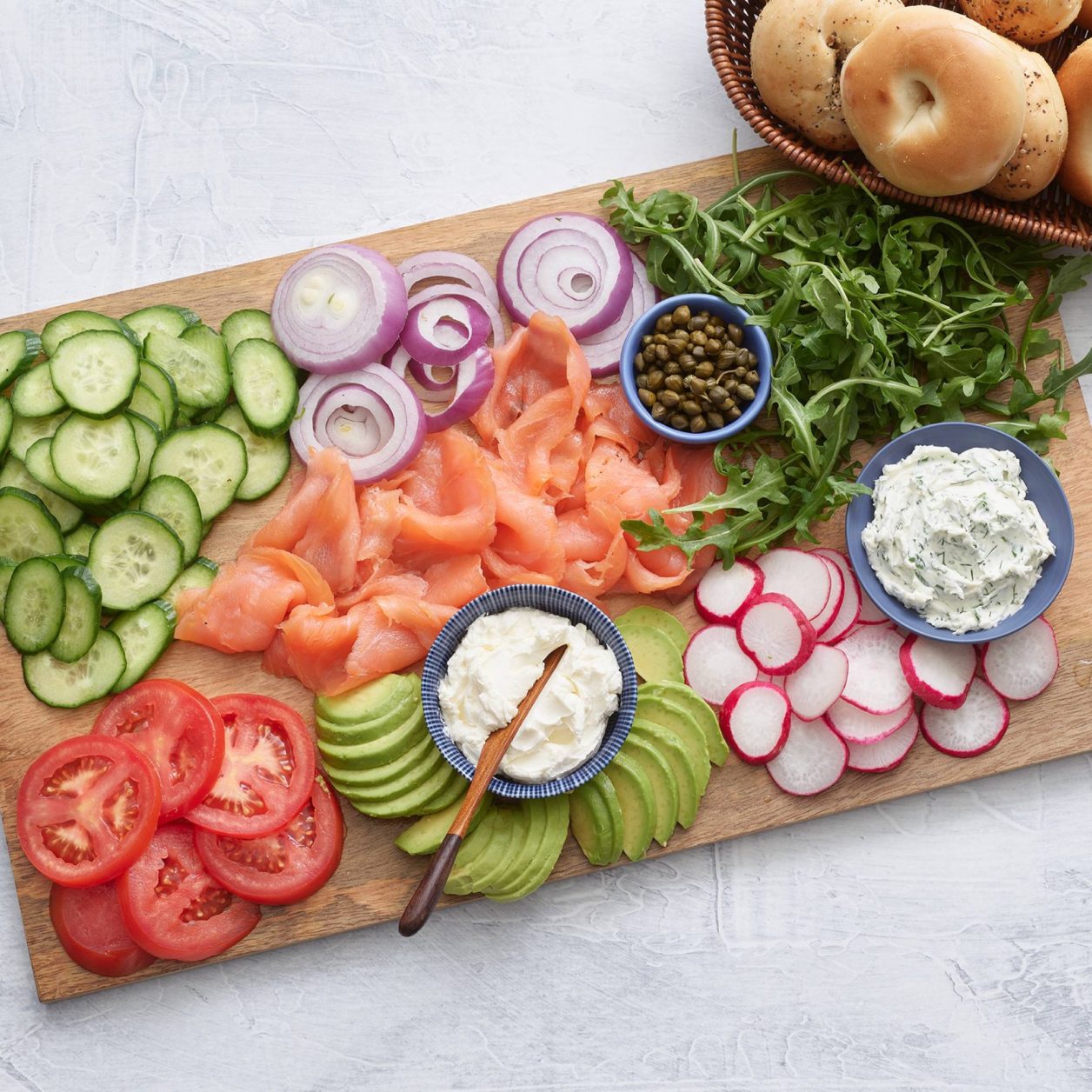 Lox and Bagel Brunch Board | Savory