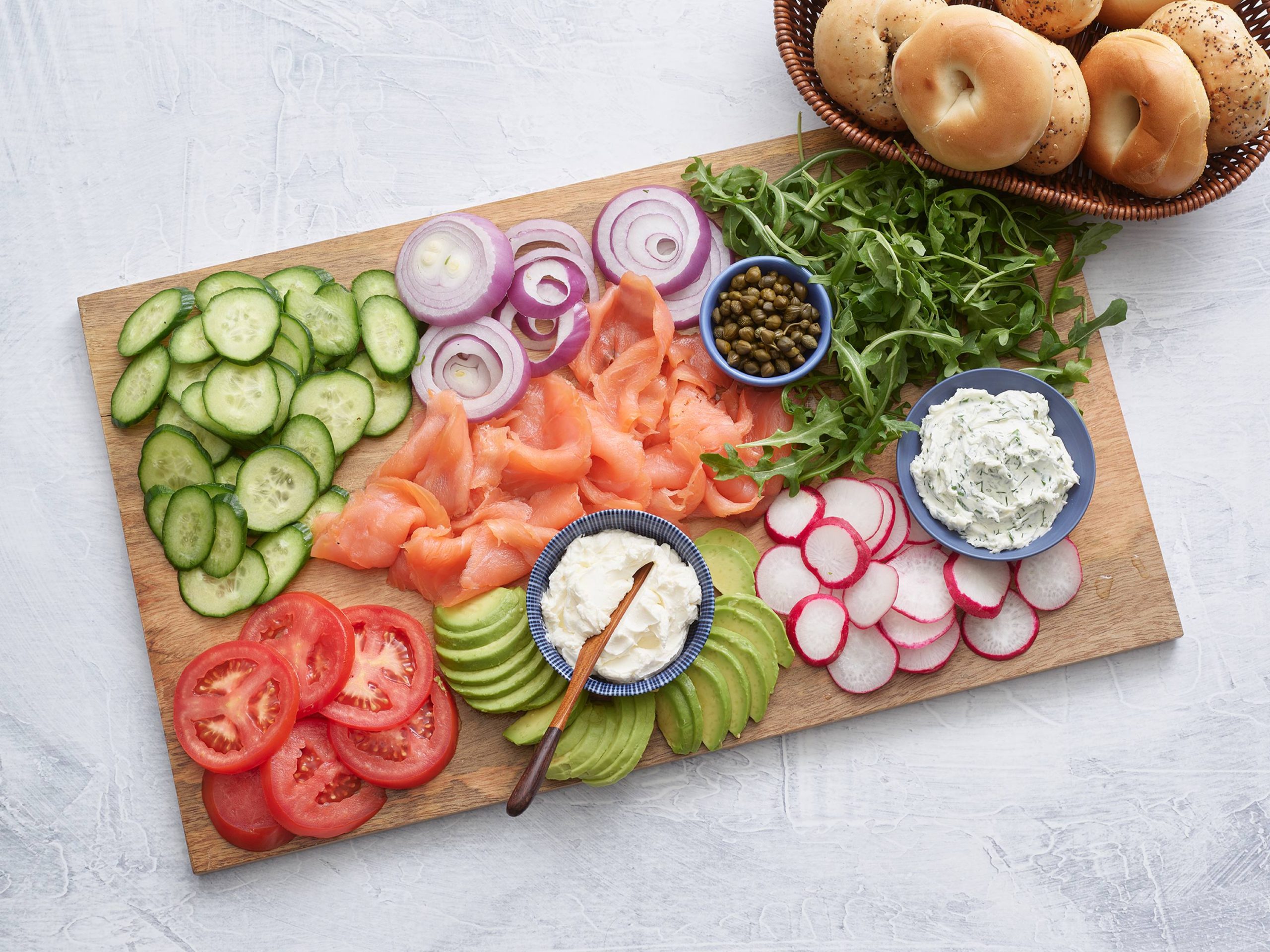 Lox and Bagel Brunch Board | Savory