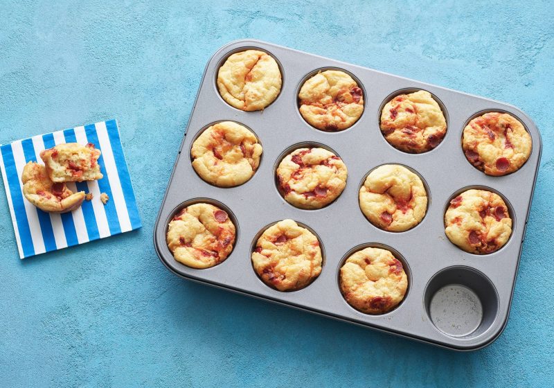Cheesy Chili Cornbread Cups | Savory
