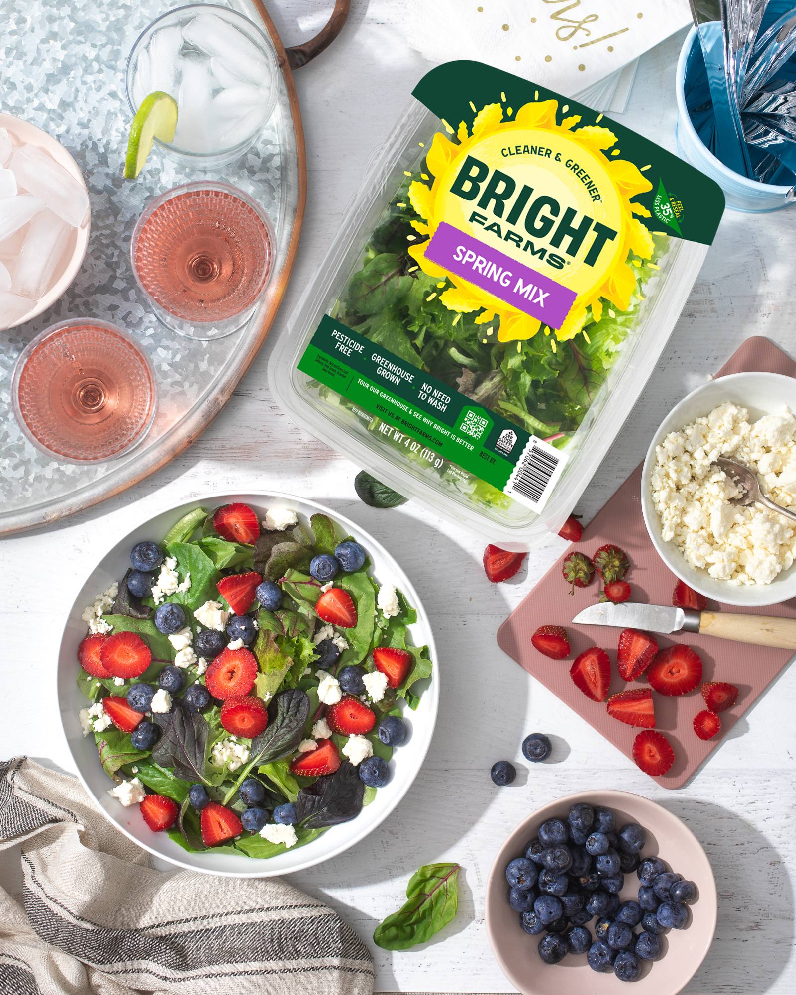 Bright Farms® Red, White & Berry Salad | Savory