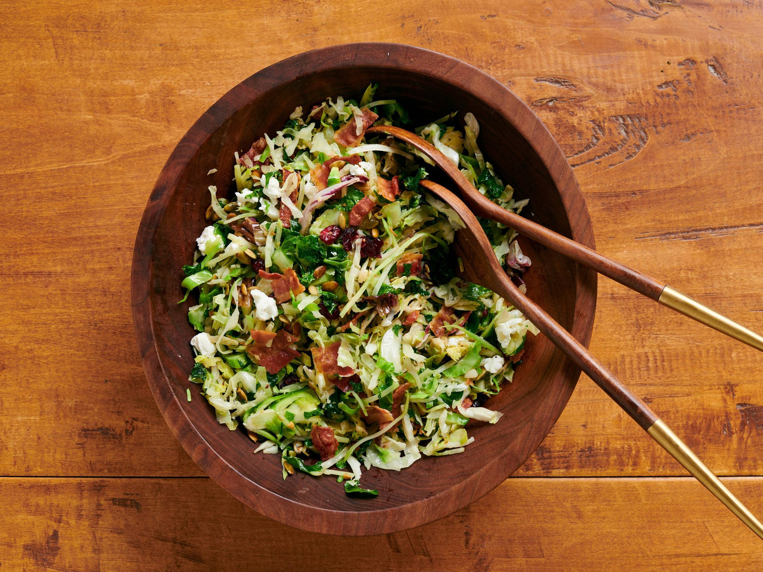 Warm Kale Salad with Cranberries | Savory Warm Kale Salad with Cranberries | Savory