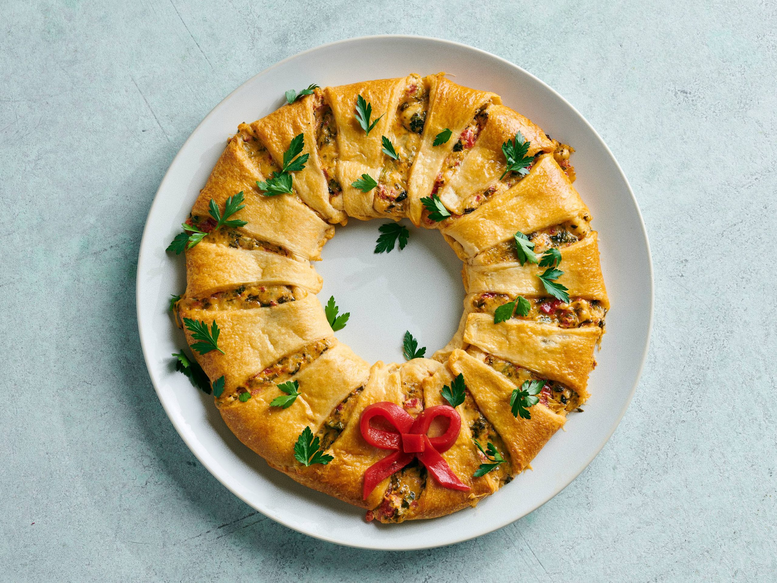 Spinach-Artichoke Wreath | Savory
