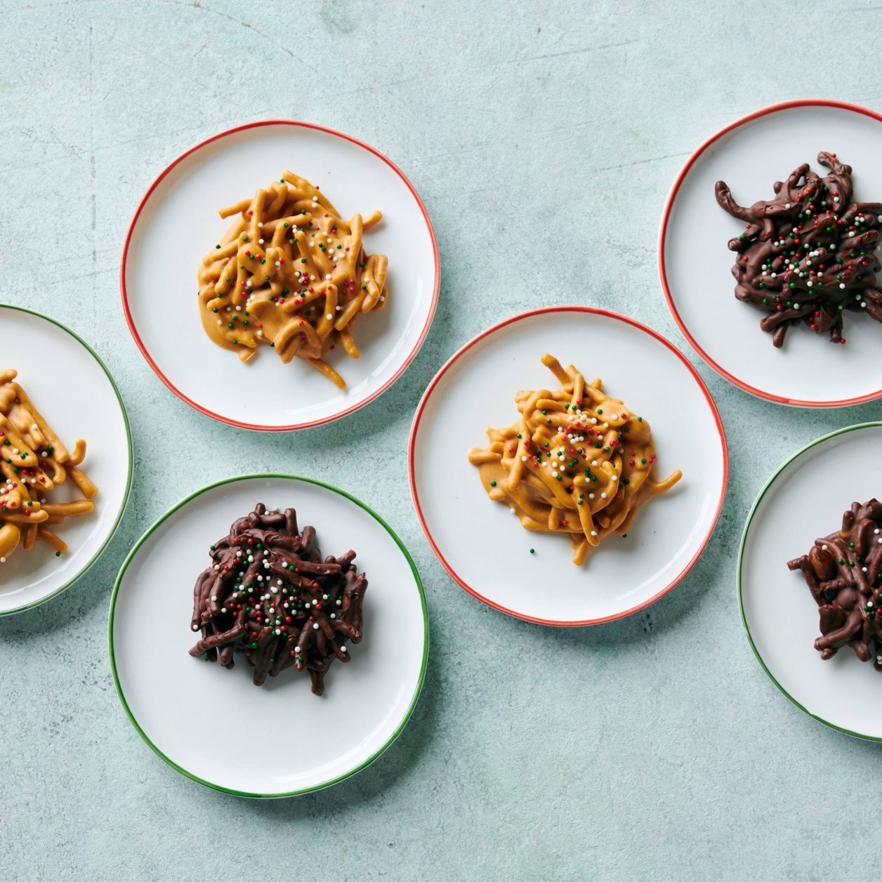 No-Bake Peanut Butter and Chocolate Haystacks | Savory