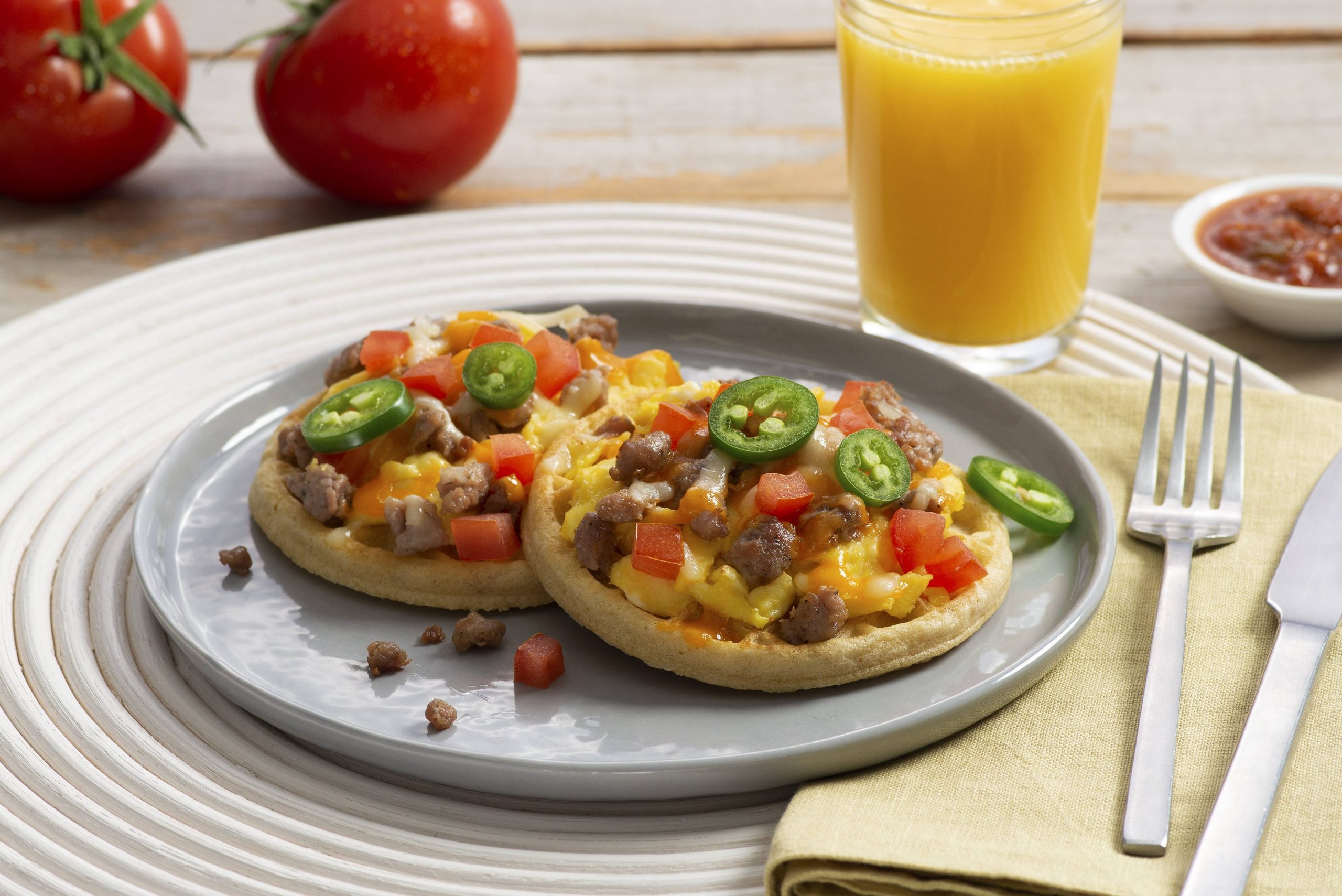 Kellogg's® Breakfast Tostada with Eggo® Waffles | Savory