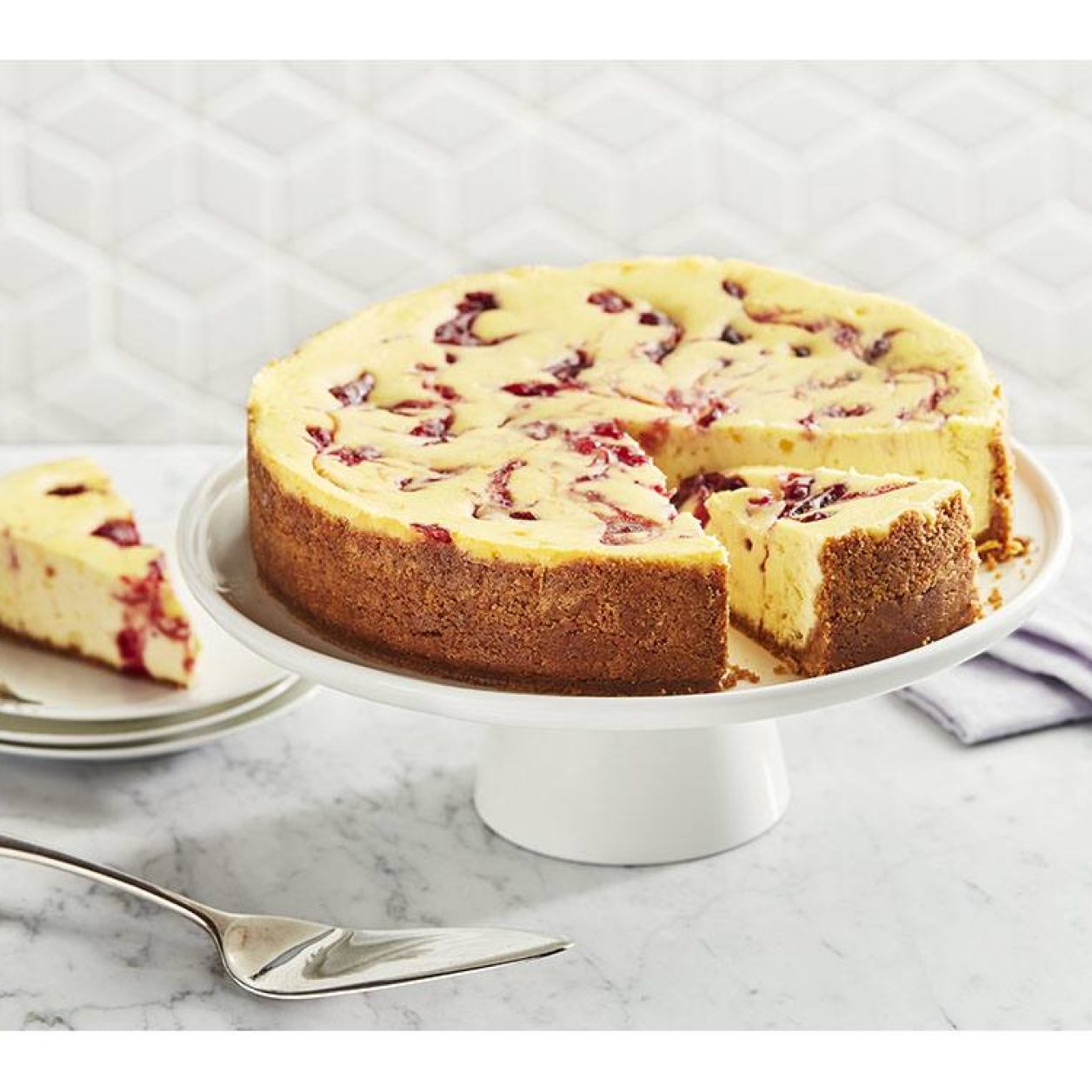Breakstone's Cranberry Marble Cheesecake | Savory