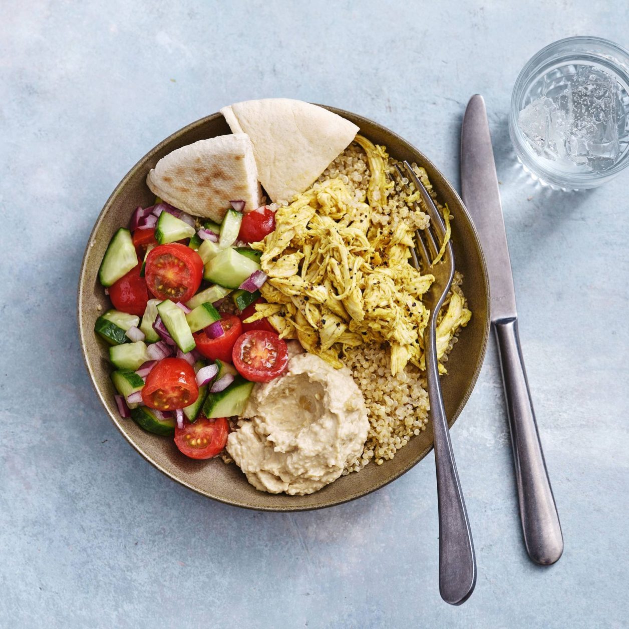 Chicken Hummus Bowl | Savory