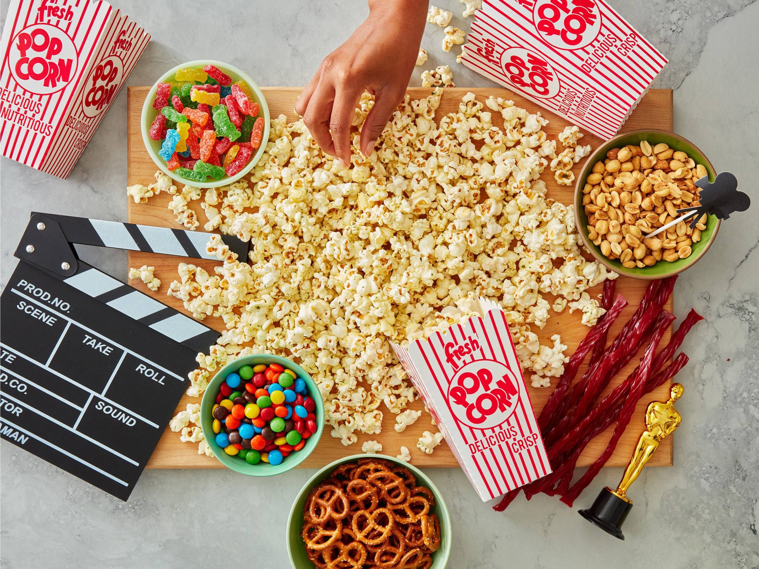 Movie Night Popcorn Board | Savory