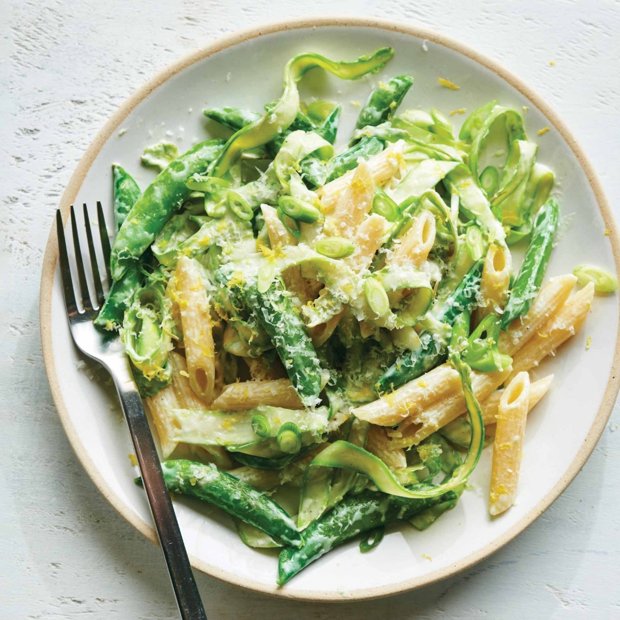 Pasta Primavera with Shaved Asparagus and Sugar Snap Peas | Savory