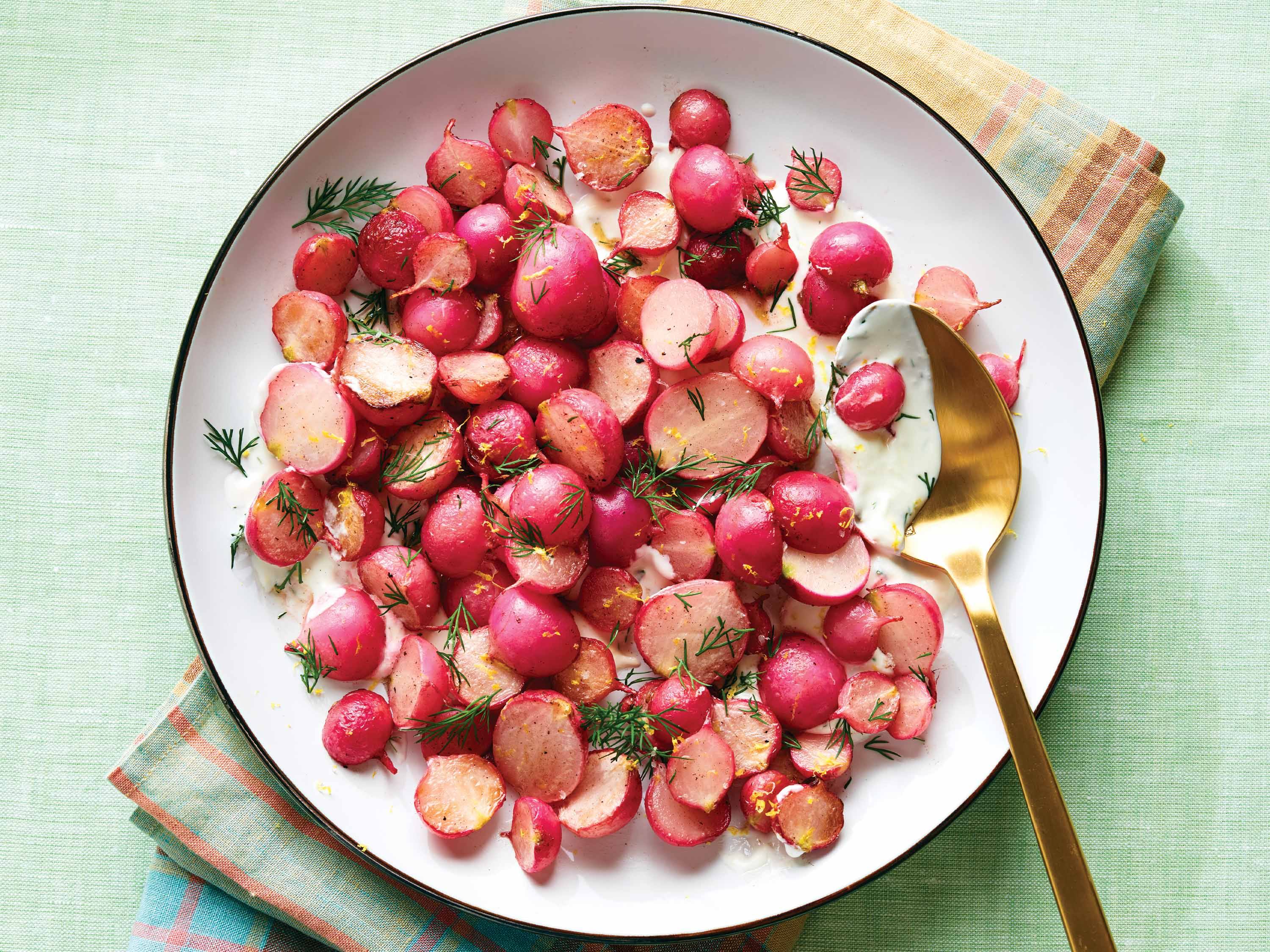 Brown Butter Radishes with Creamy Feta and Dill | Savory