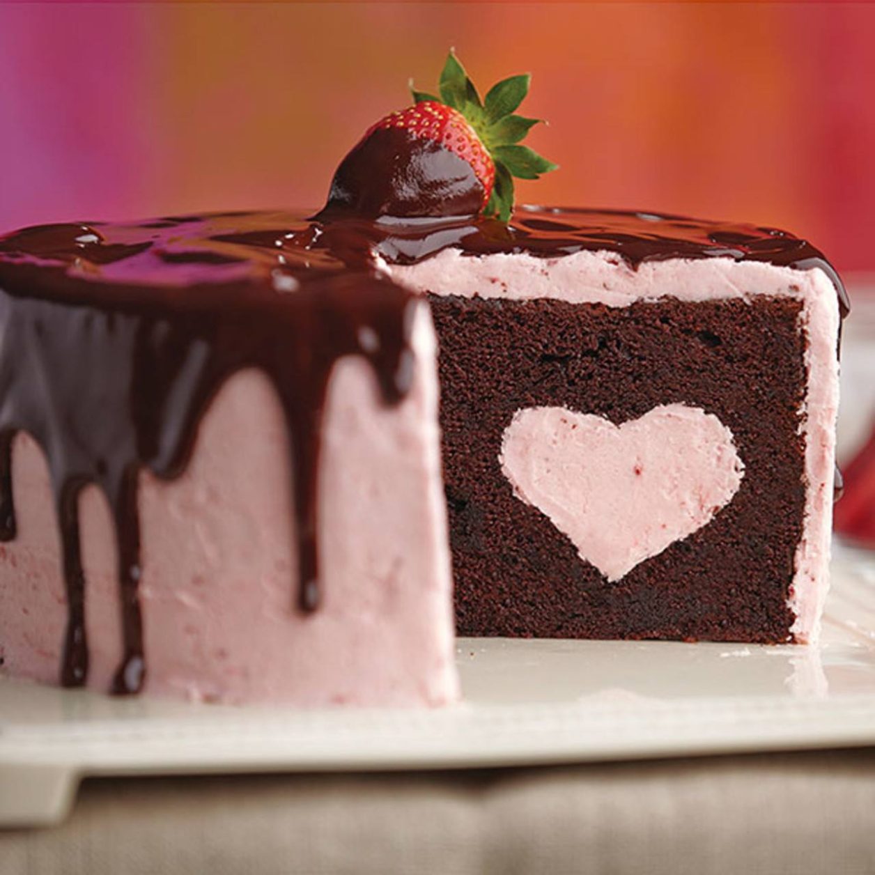 Wilton® Chocolate Dipped Strawberry Cake | Savory