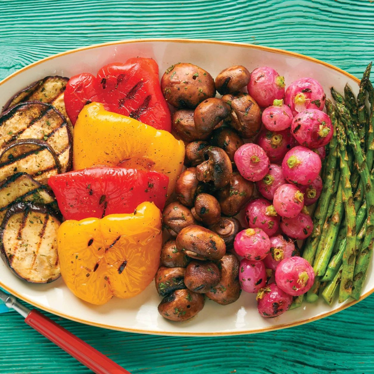 Grilled Spring Vegetables with Garlic Herb Marinade | Savory