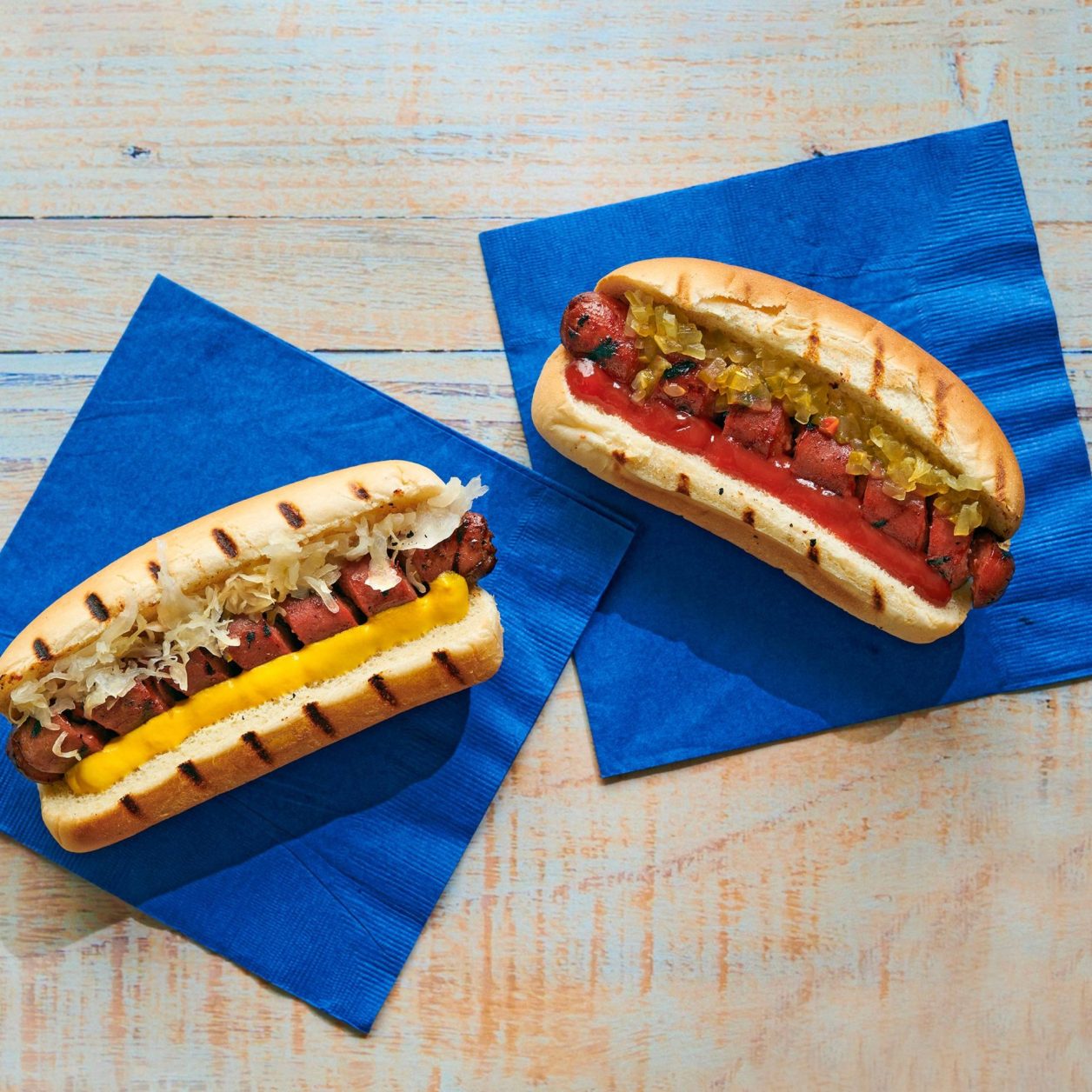 Marinated Spiral Hot Dogs | Savory