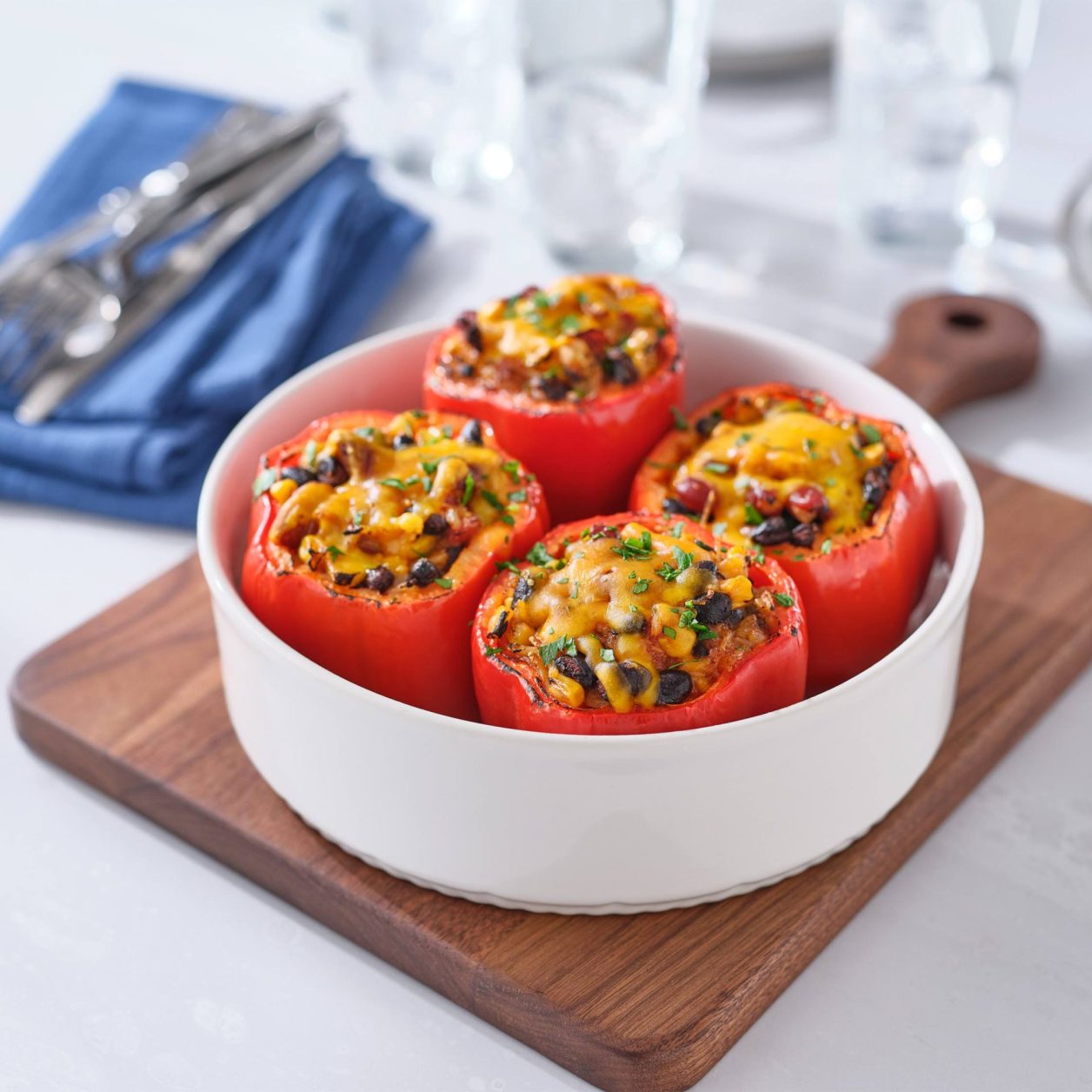 Hellmann’s® Leftover Chili Stuffed Peppers | Savory