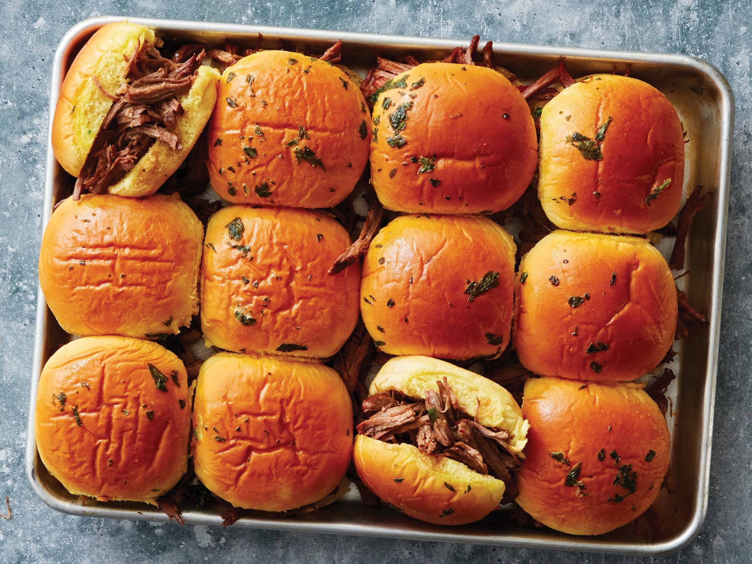 Slow-Cooker Pot Roast Sliders | Savory Slow-Cooker Pot Roast Sliders | Savory
