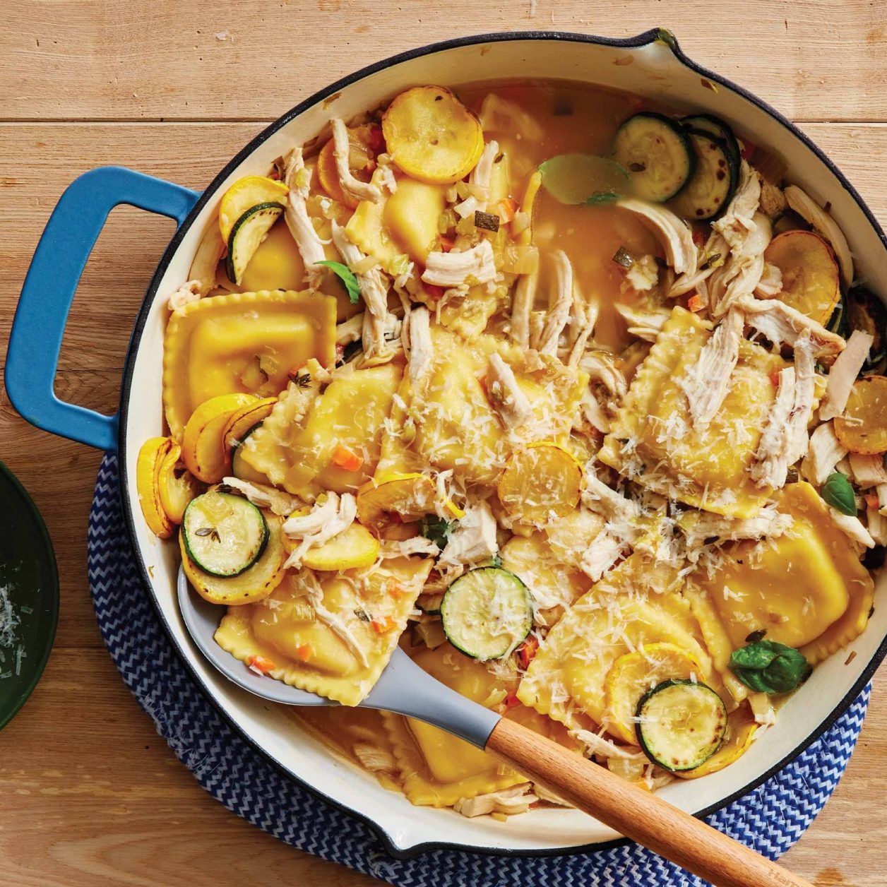 Rotisserie Chicken Ravioli Skillet | Savory