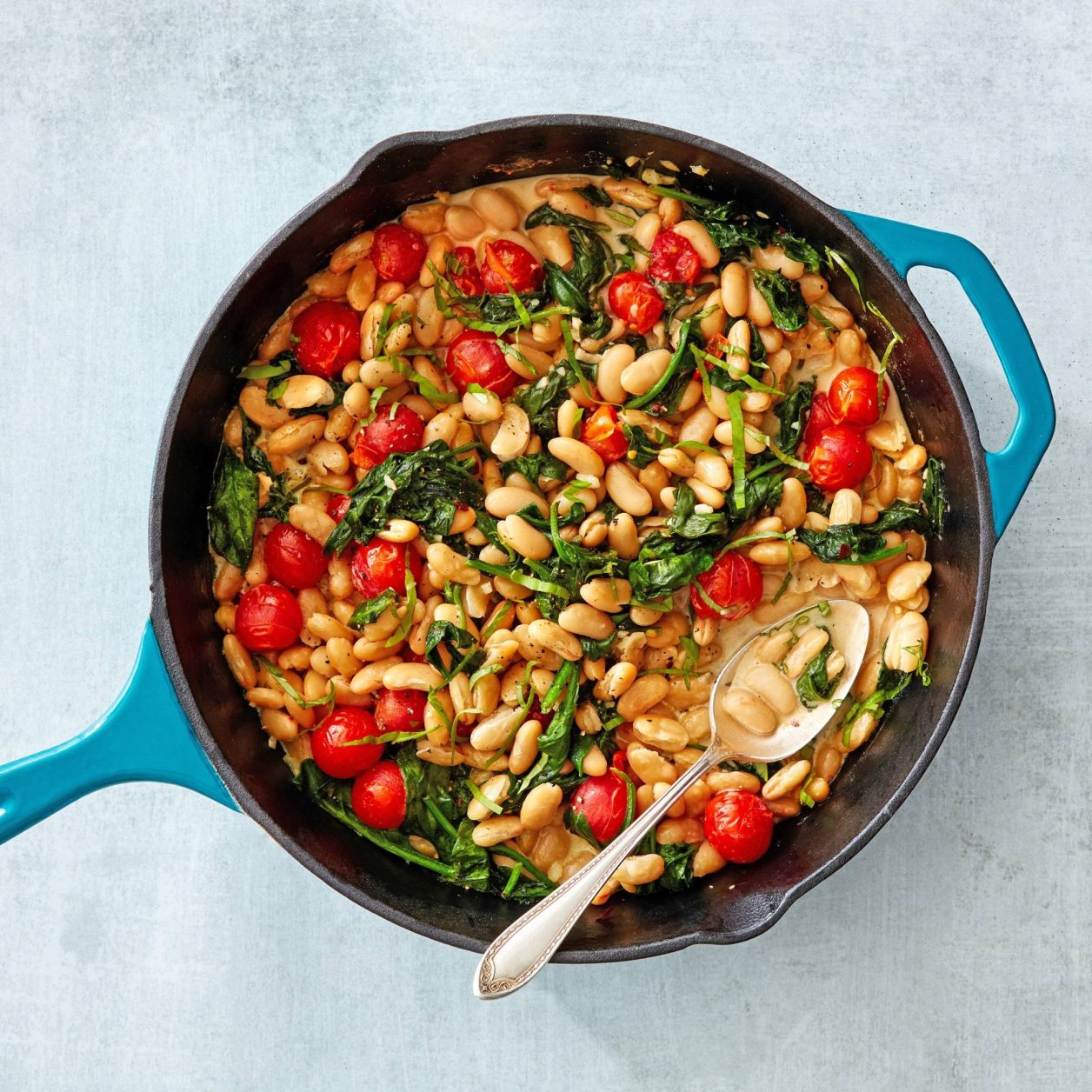 Creamy Tuscan White Bean Skillet | Savory