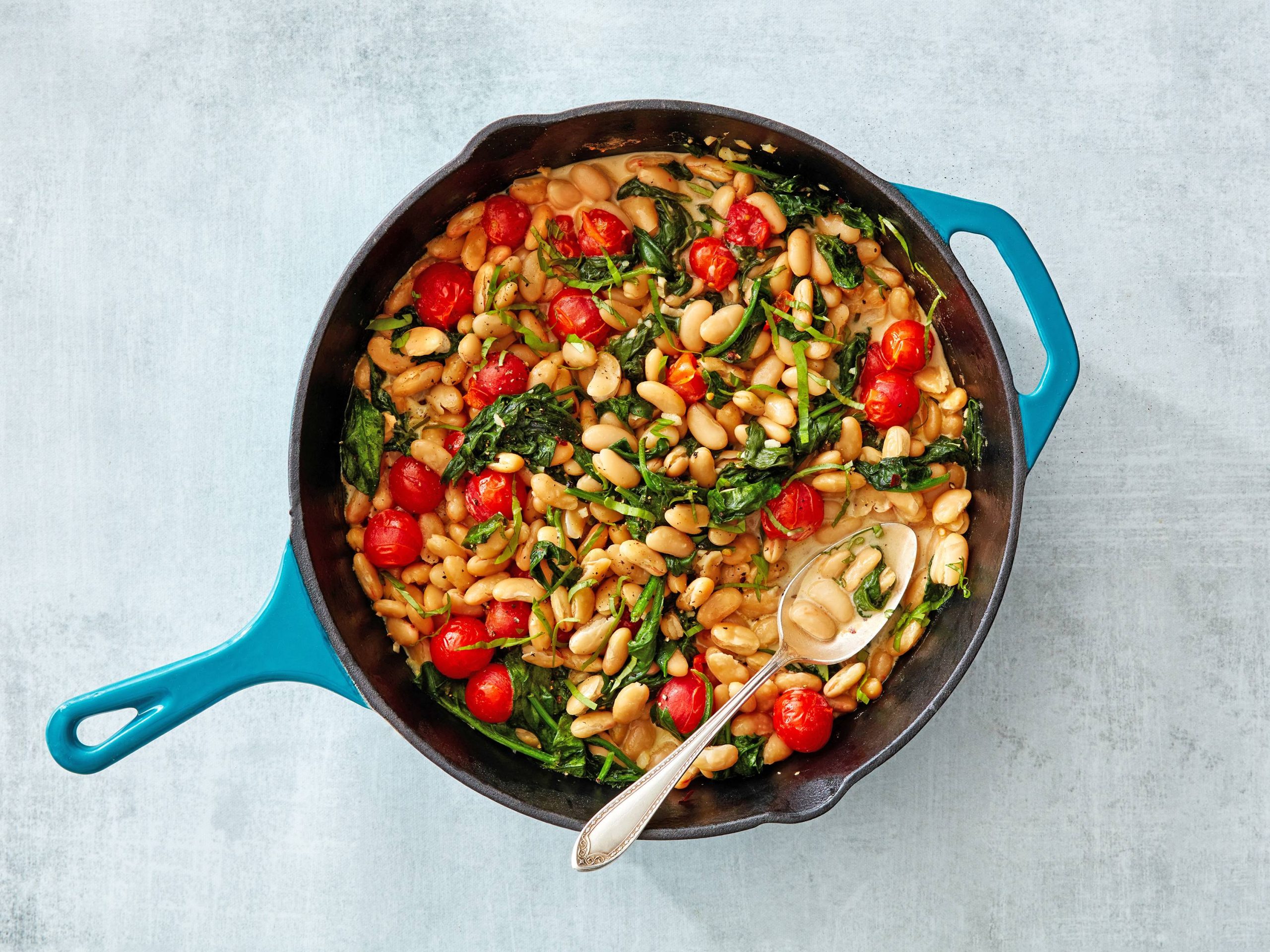 Creamy Tuscan White Bean Skillet | Savory
