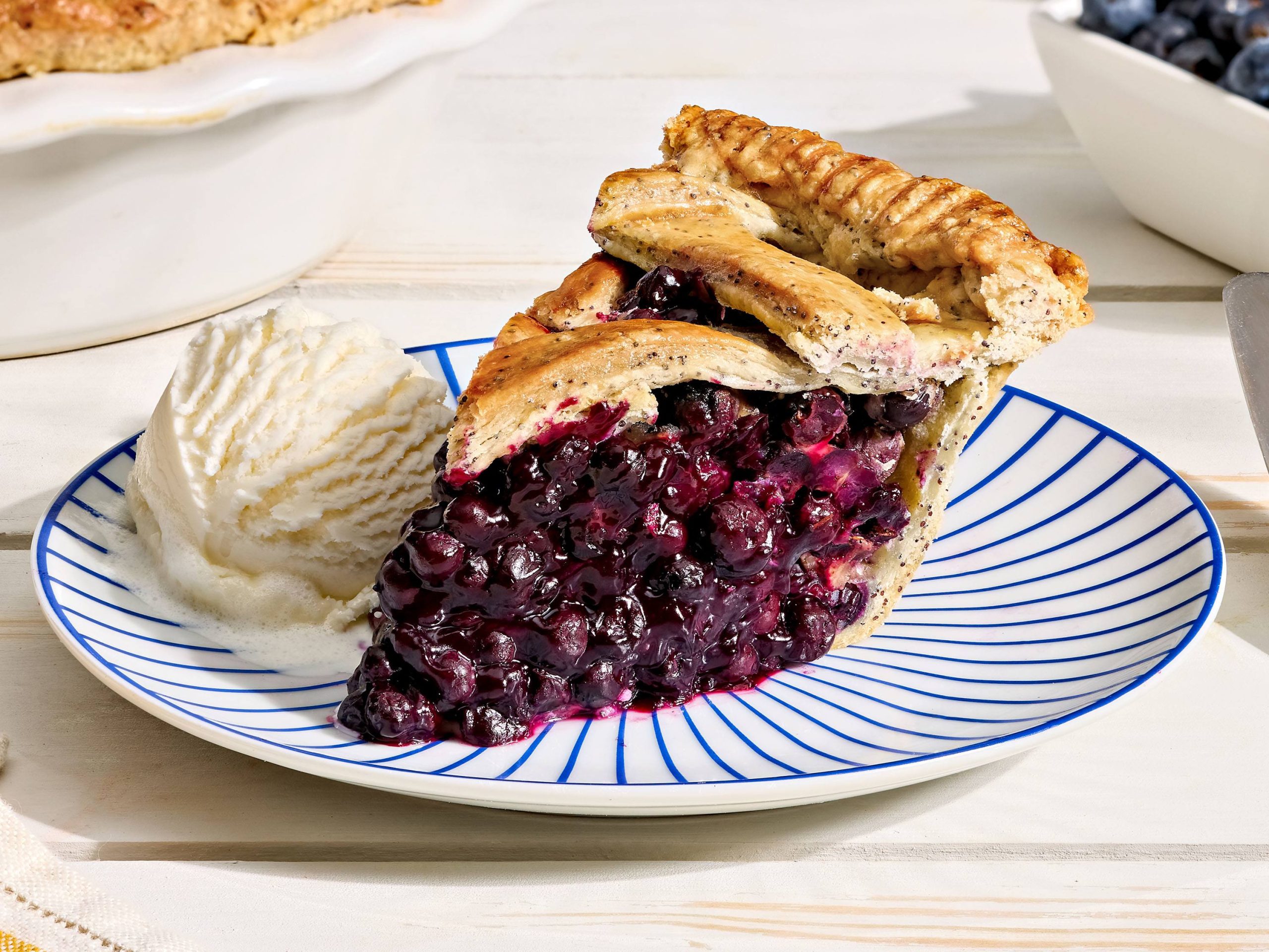 Lemon Poppy Seed Blueberry Pie | Savory