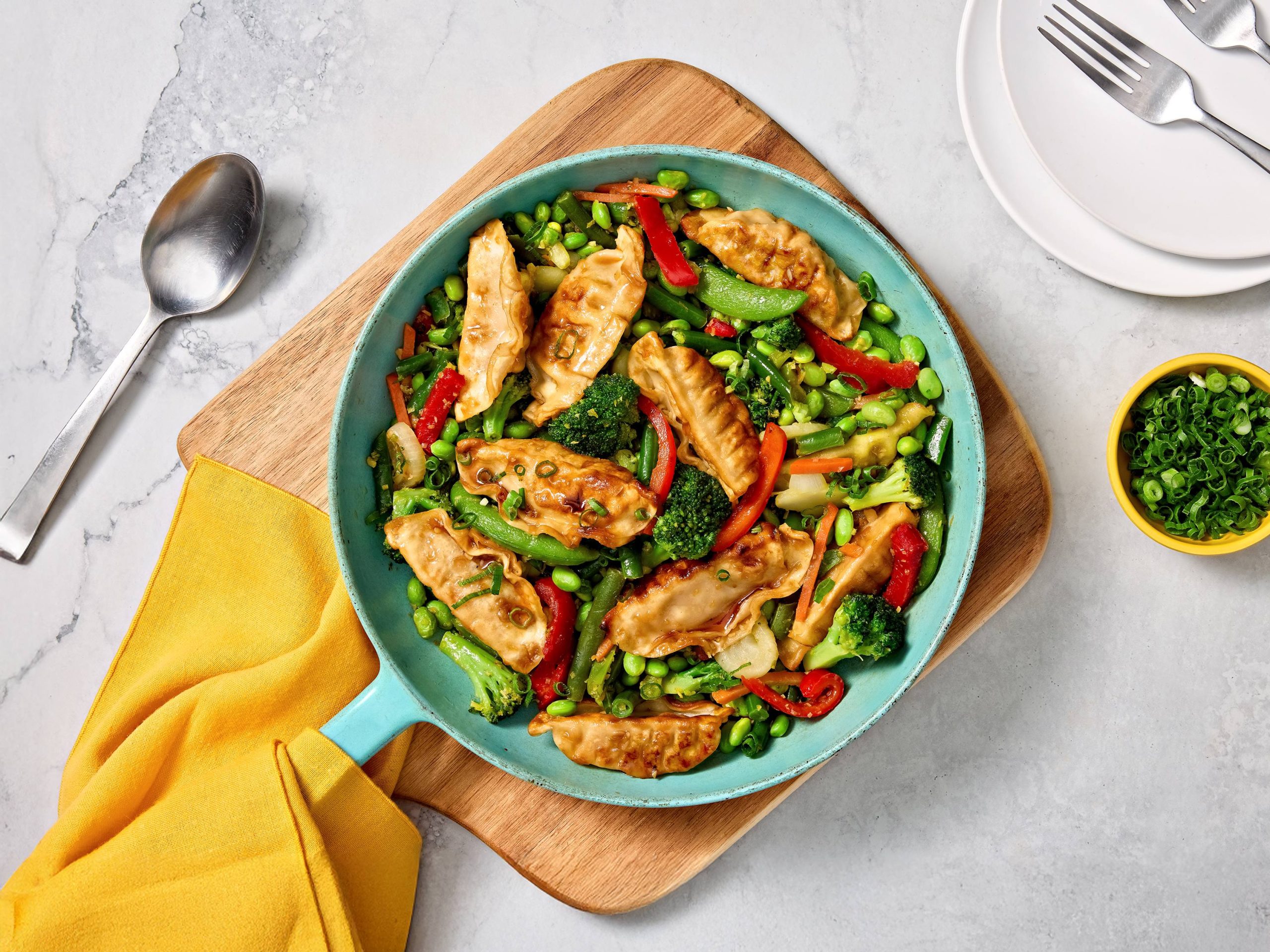 Potsticker Vegetable Stir-Fry | Savory